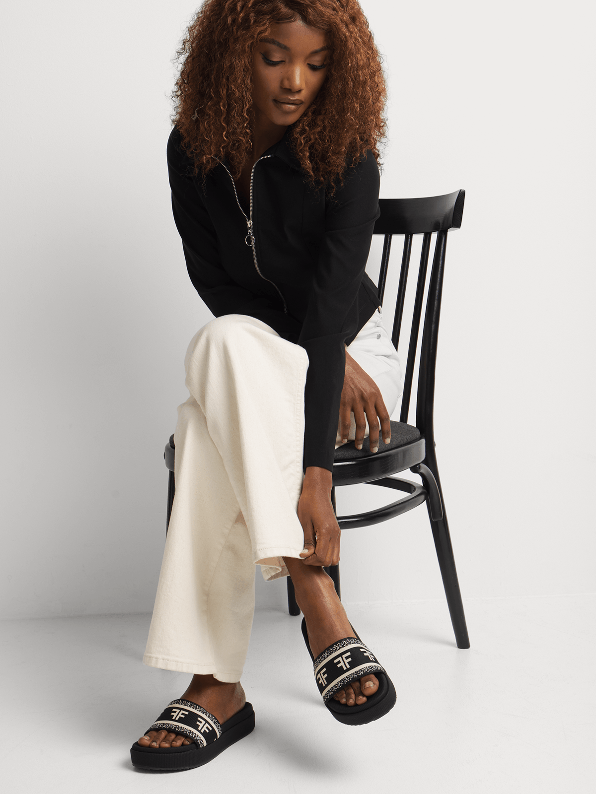 FF Broad Band Flatform Sandals | Bash