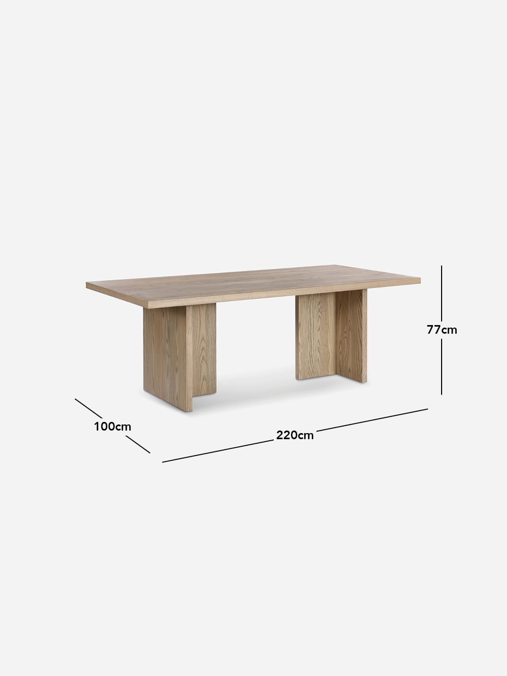 Urban Dining Table Natural 220cm | Bash