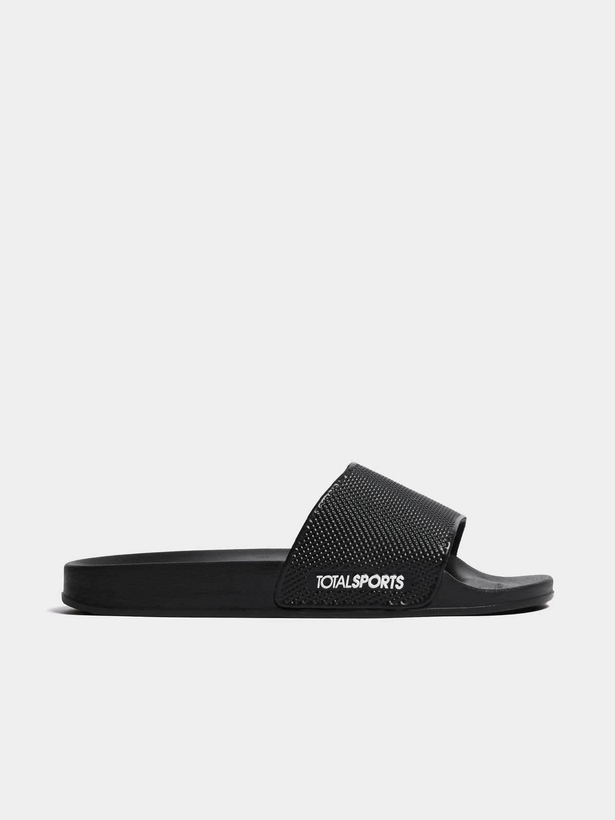 Men's TS Embossed Black Slide | Bash