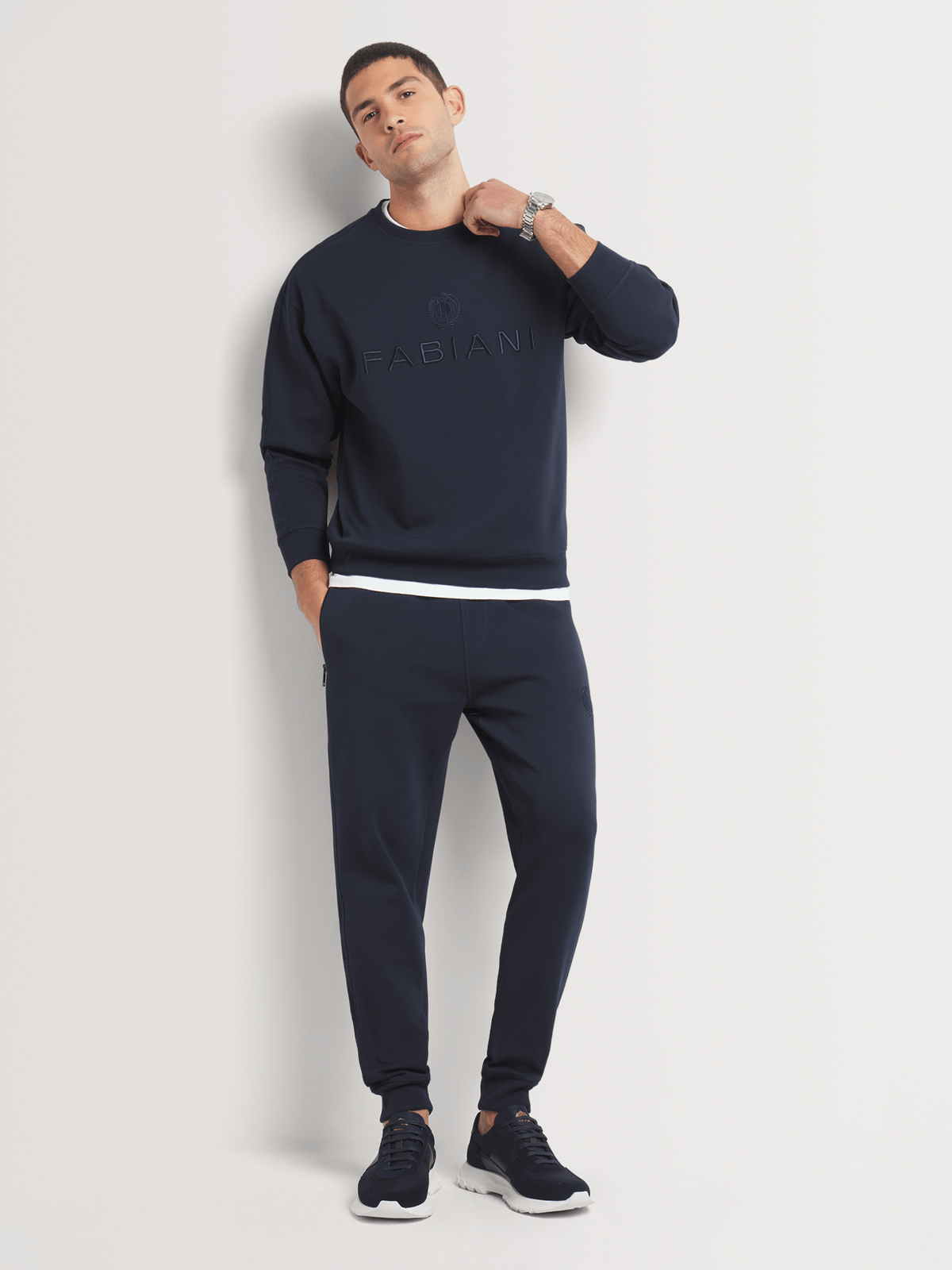 Fabiani Men's Navy Co-ord Sweatpants | Bash