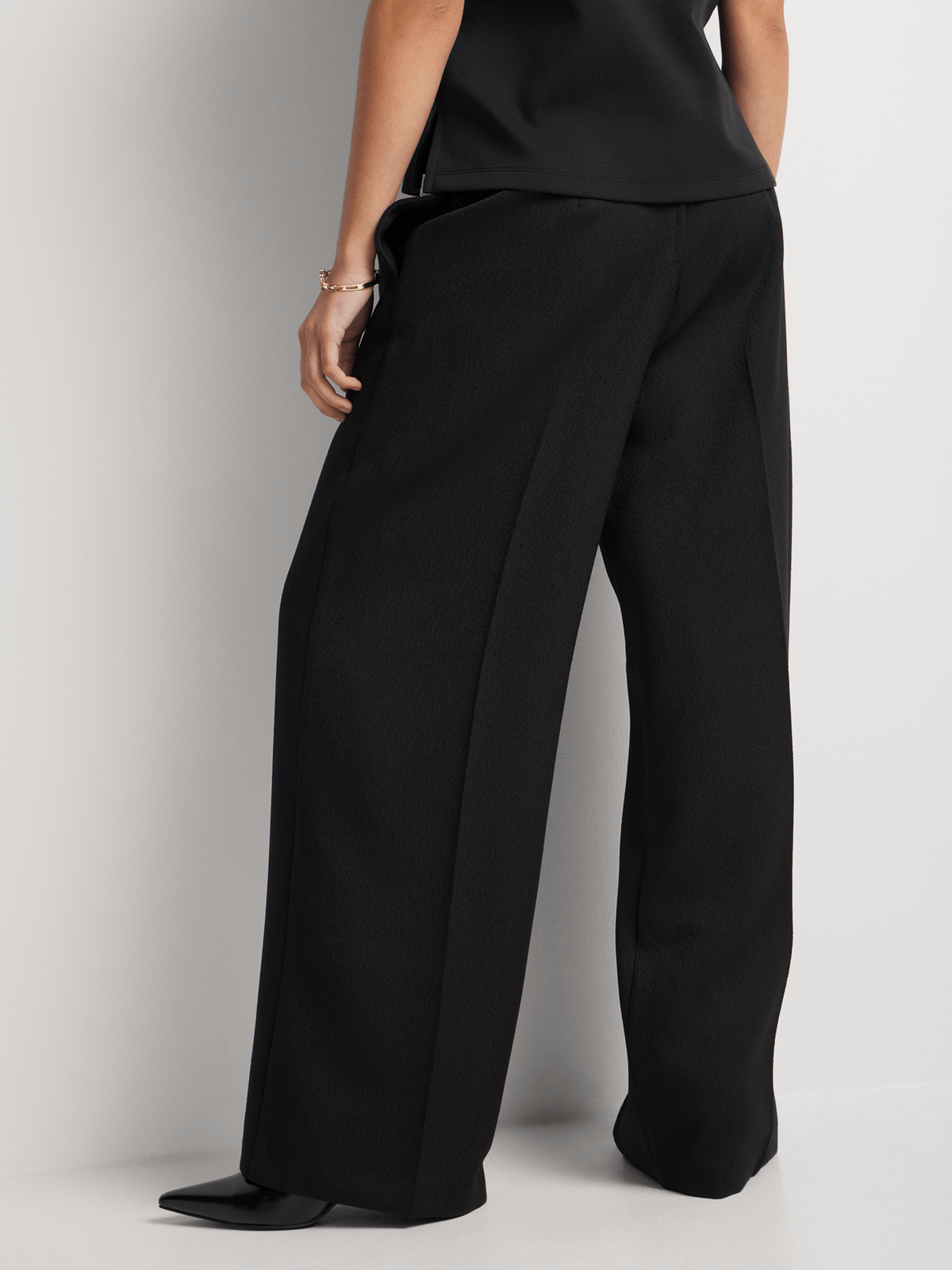 Luella Wide Leg Broad Waistband Pants | Bash