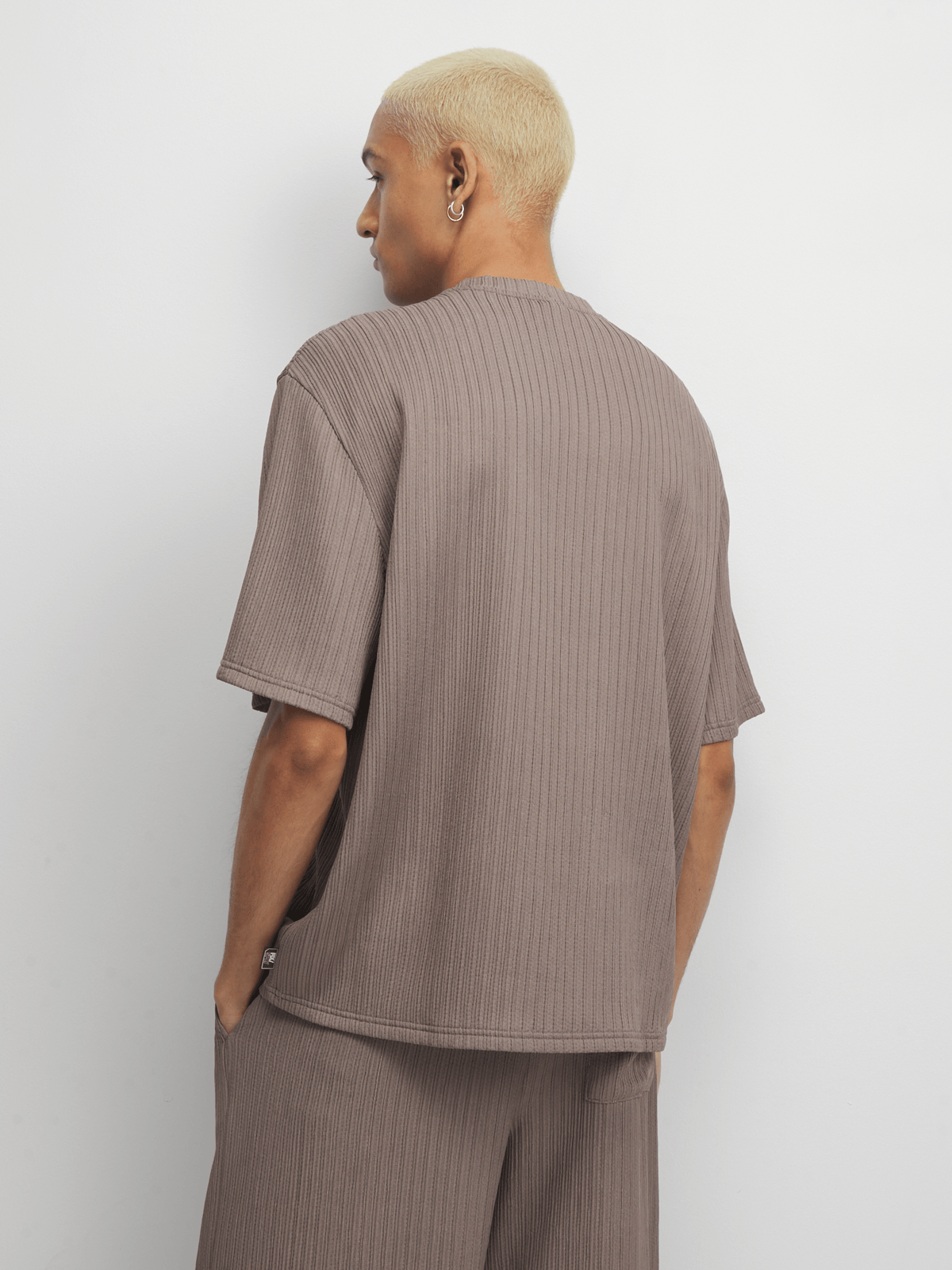 The FIX Men's Grey Co-Ord Oversized Top | Bash