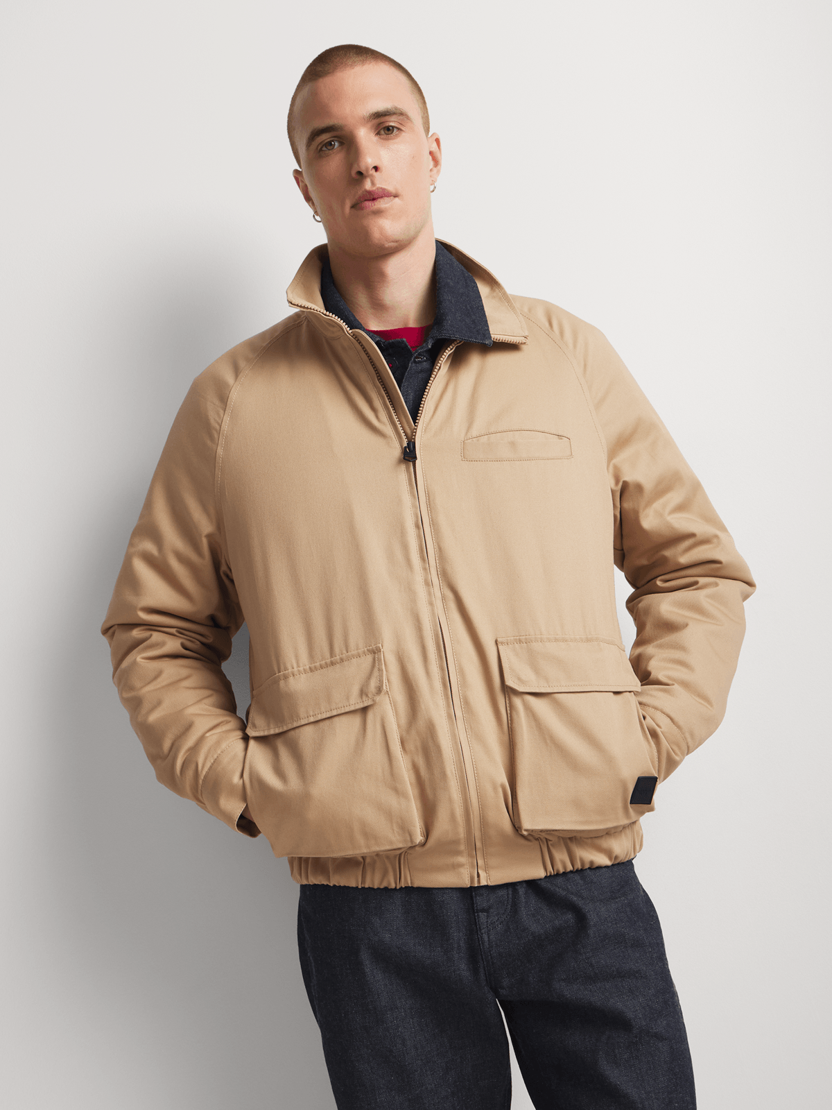 Markham Men's Cotton Stone Harrington Jacket | Bash