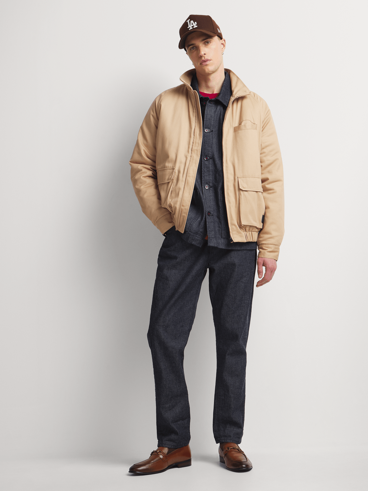 Markham Men's Cotton Stone Harrington Jacket | Bash