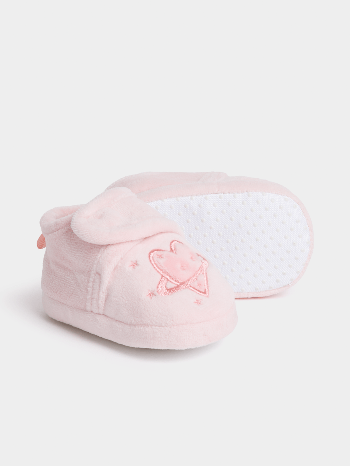 Jet Infant Girls Pink Velcro Slippers | Bash