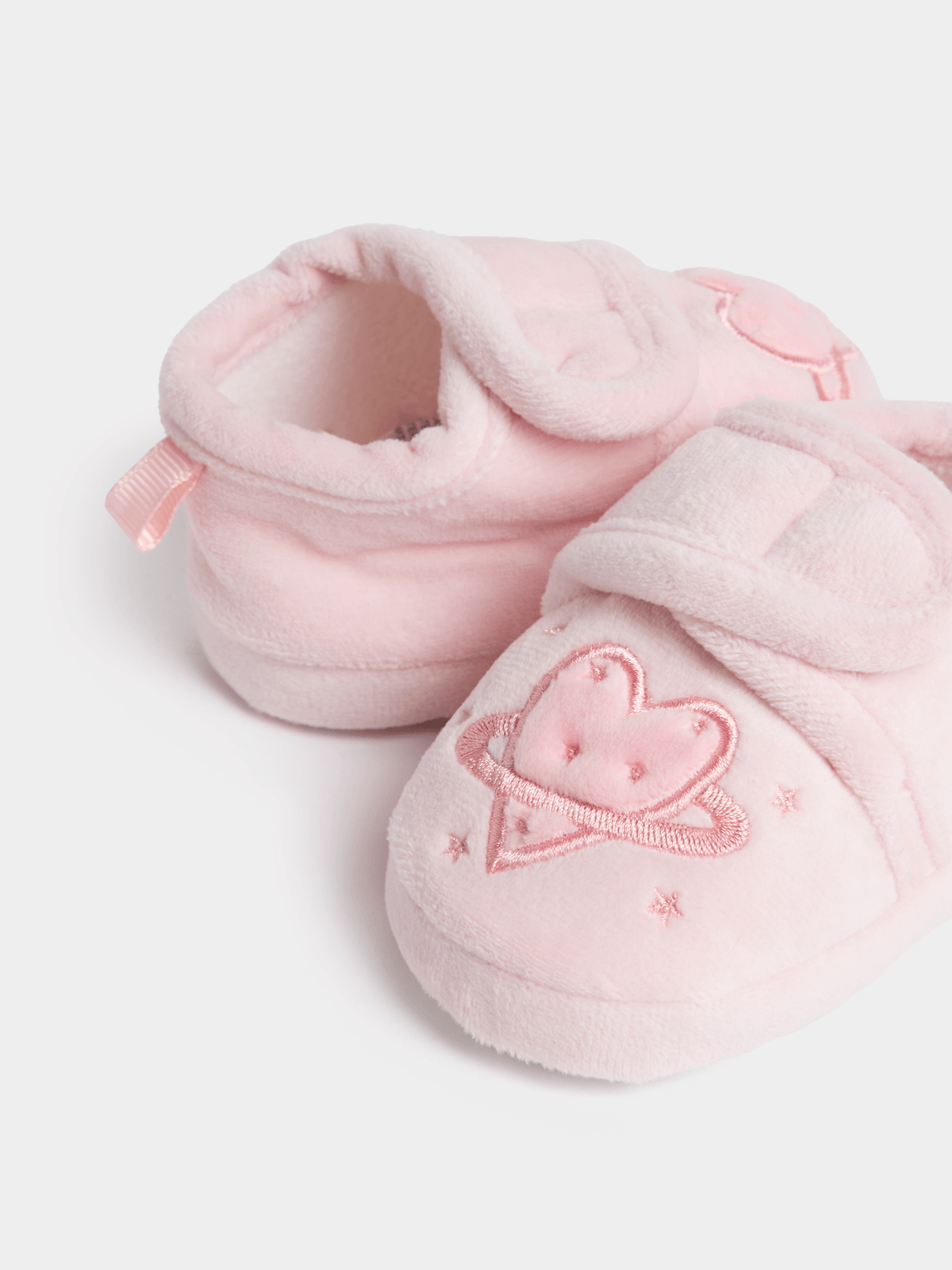 Jet Infant Girls Pink Velcro Slippers | Bash