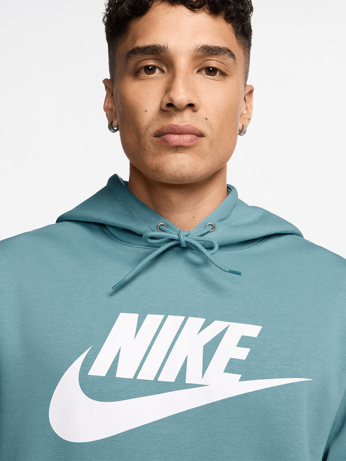Nike Mens Club Graphic Blue Hoodie | Bash