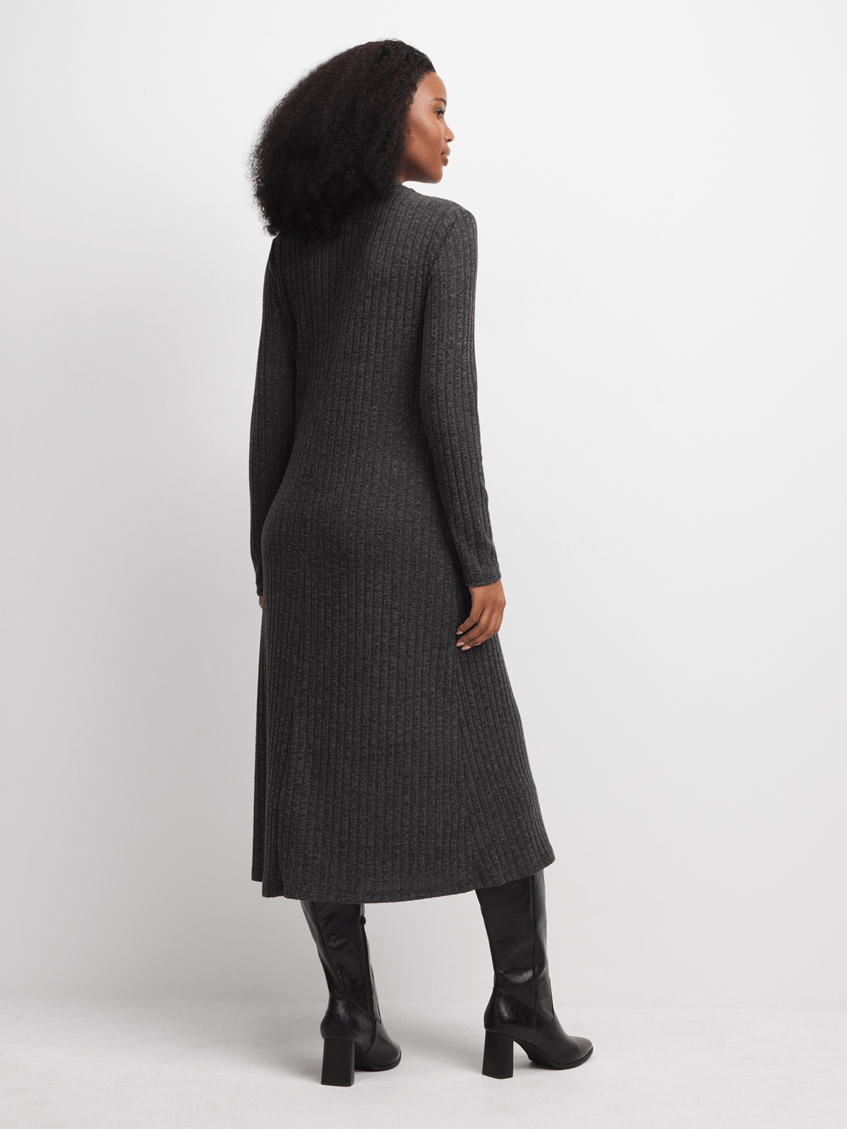 Exact Women's Grey Ribbed Dress | Bash