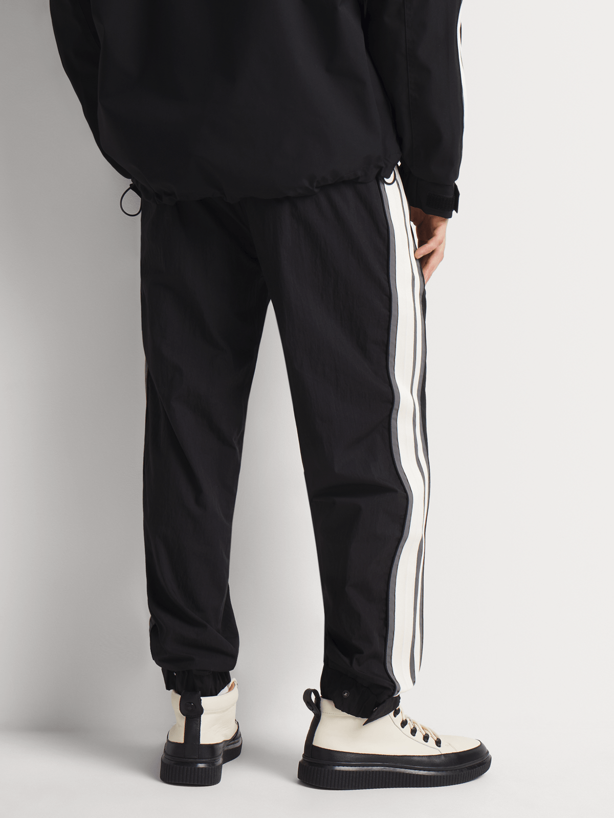 Fabiani Men's Multi Black Taped Sweatpants | Bash