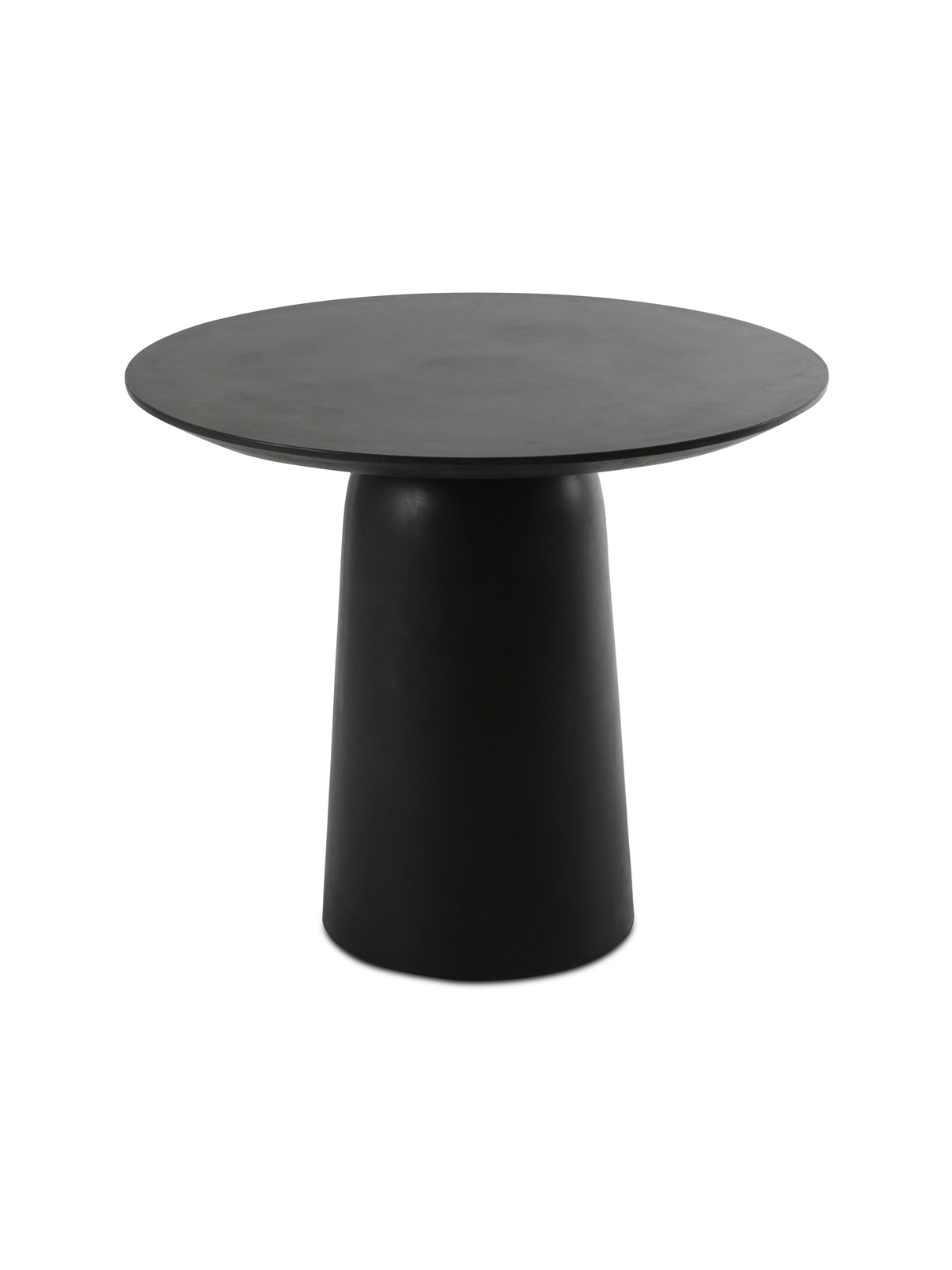 Chaplin Outdoor Dining Table Round Concrete Black 90cm | Bash