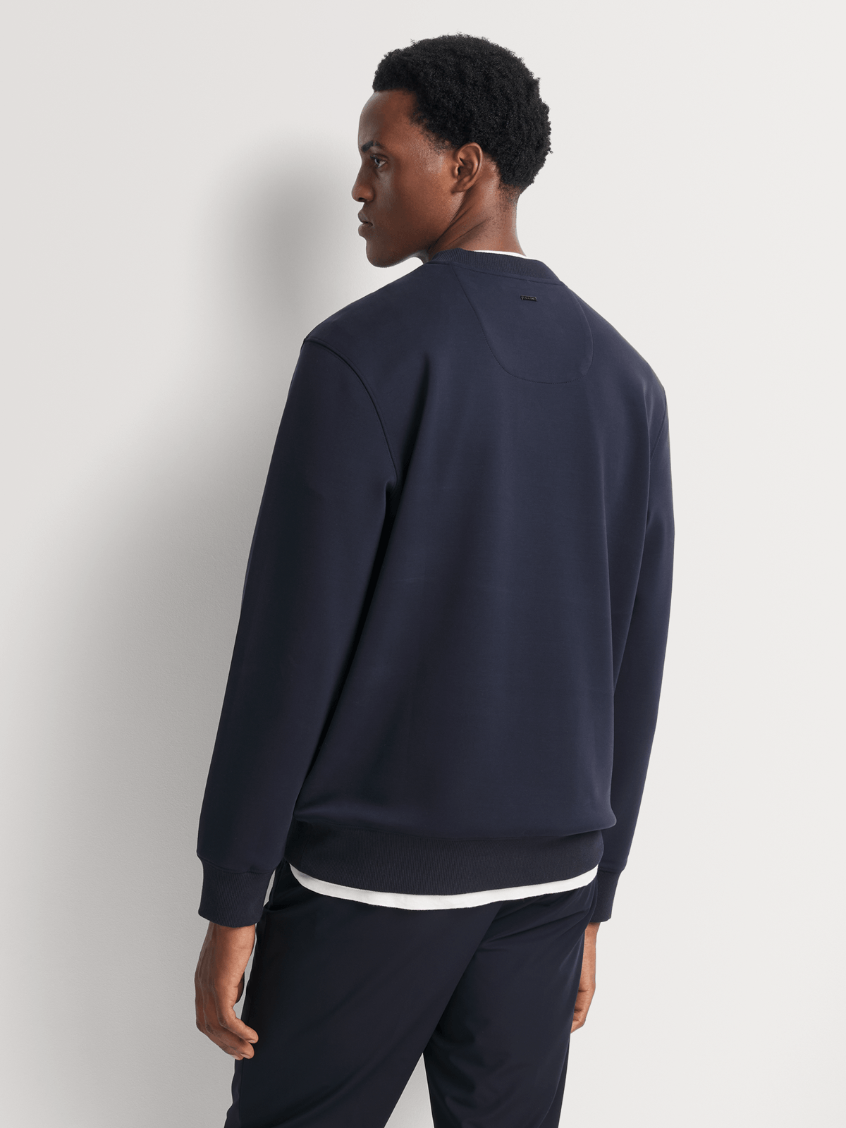 Fabiani Men's Navy Lyocell Sweatshirt | Bash