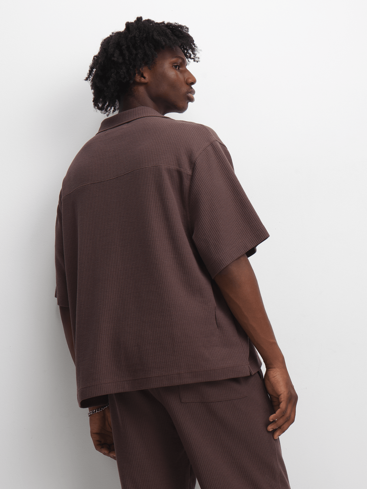 Redbat Classics Men's Brown Waffle Relaxed Golfer | Bash