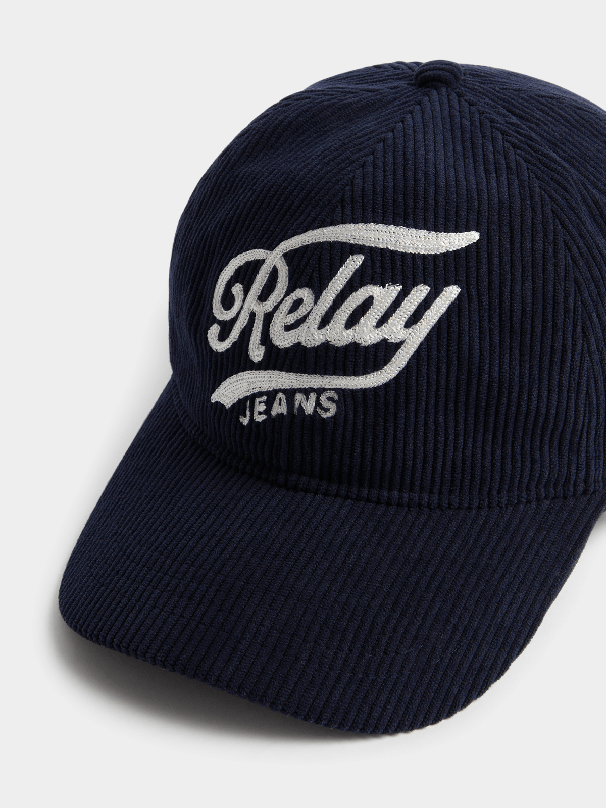 Relay Jeans Men's Cord Dad Navy Peak Cap | Bash