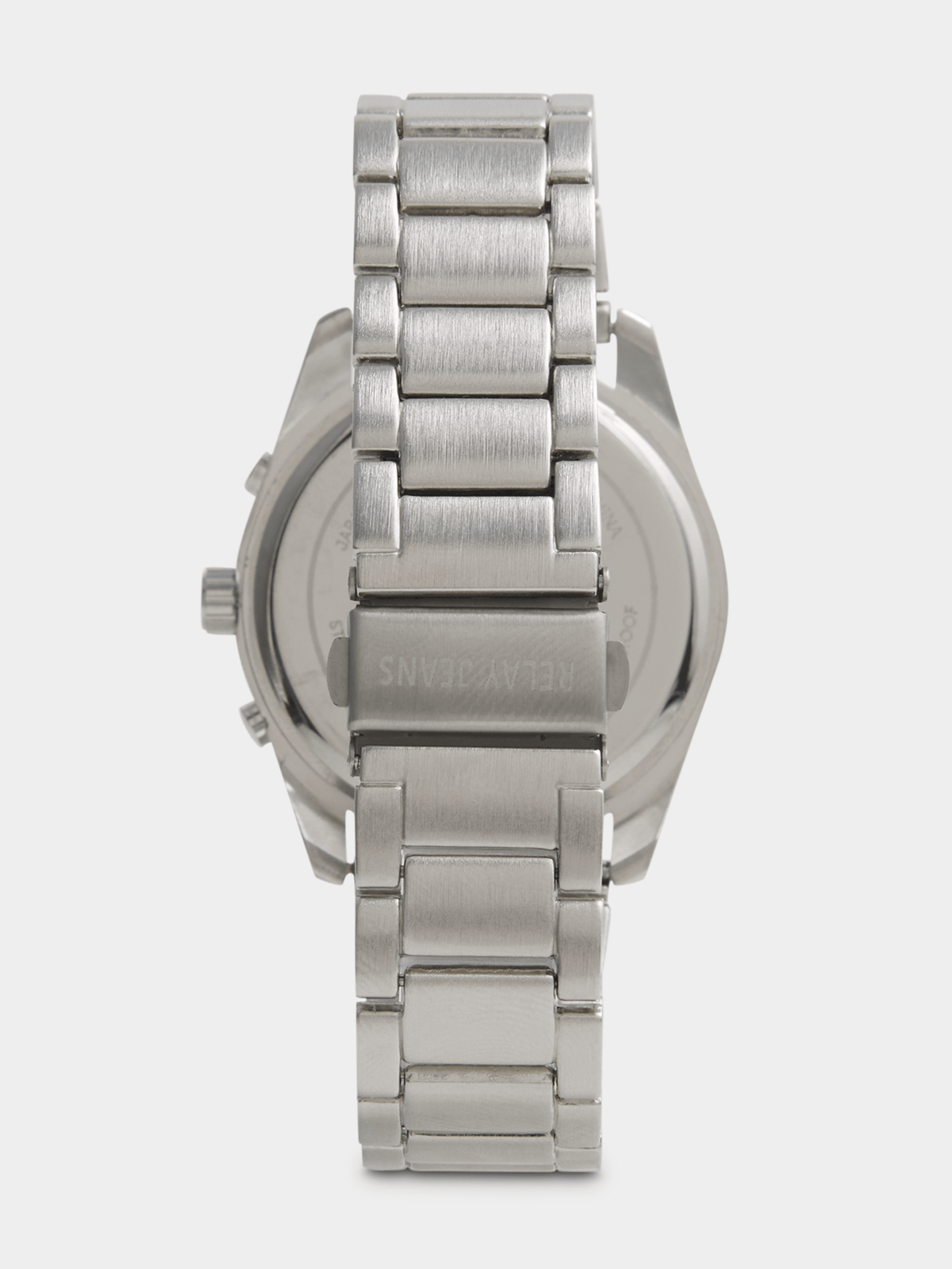 Relay Jeans Men's Metal Silver Link Watch | Bash