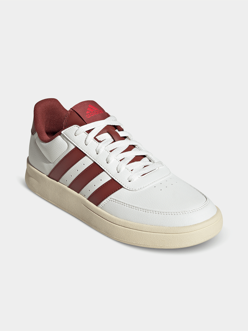 Mens adidas Breaknet 2.0 Off White/Red Sneaker | Bash