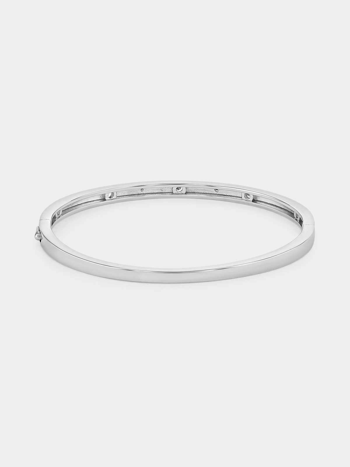 Sterling Silver White Sapphire Legacy Bangle | Bash