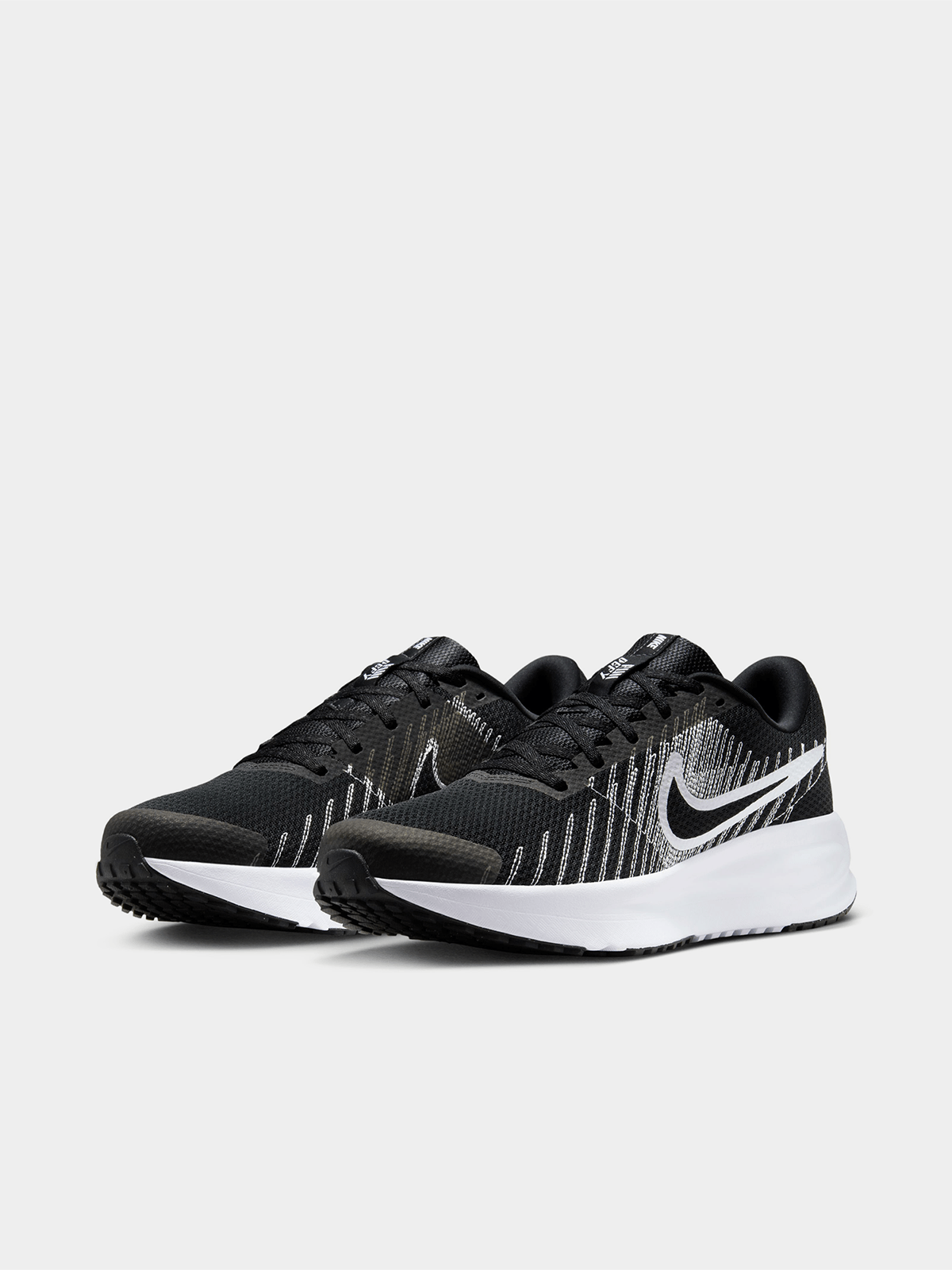 Nike Mens Run Defy Black/White Running Shoes | Bash