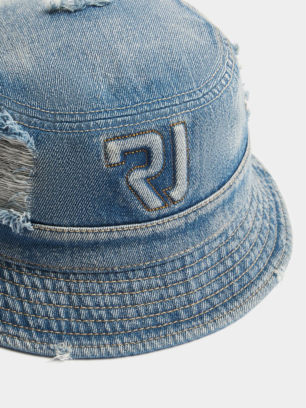 Relay Jeans Men's Rip & Repair Denim Blue Bucket Hat | Bash