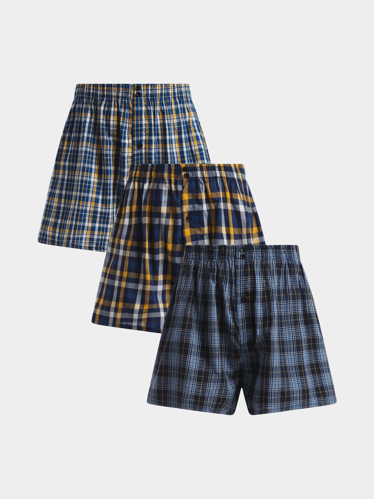 Jet Men's Multicolour 3 Pack Boxer Shorts | Bash