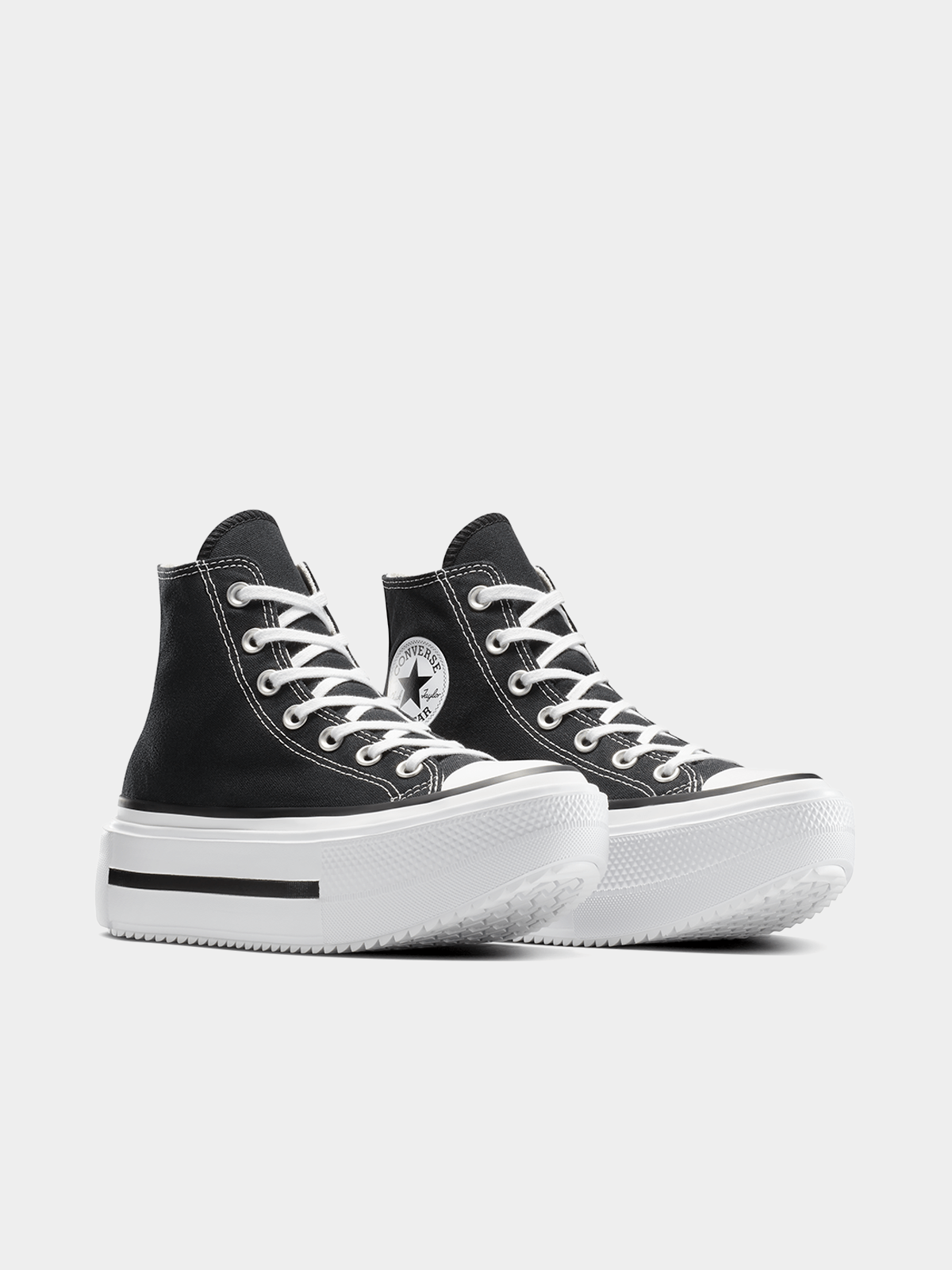 Converse Women's CTAS Lift Double Stack Black/White Sneaker | Bash