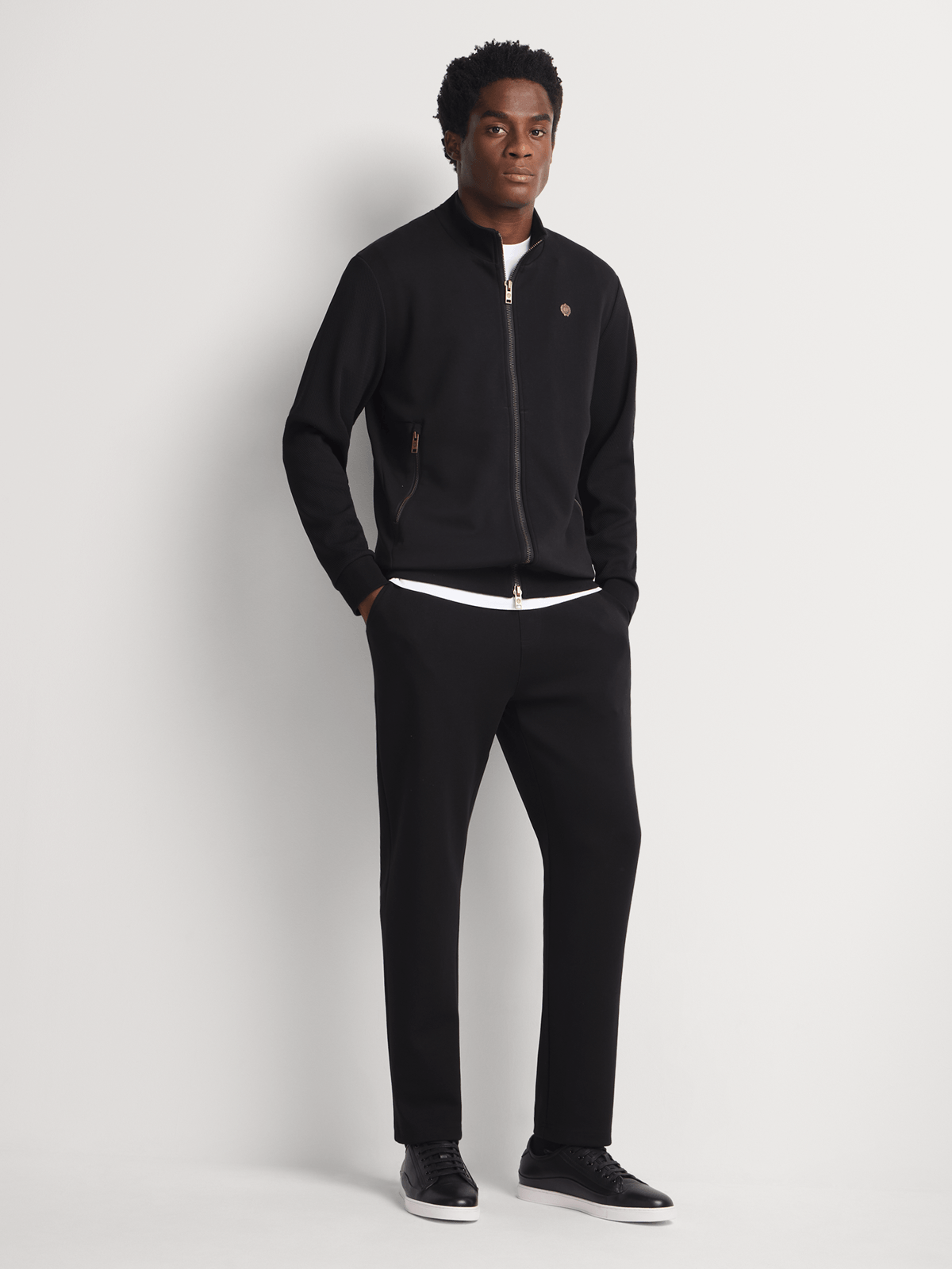 Fabiani Men's Black And Gold Sweatpants | Bash