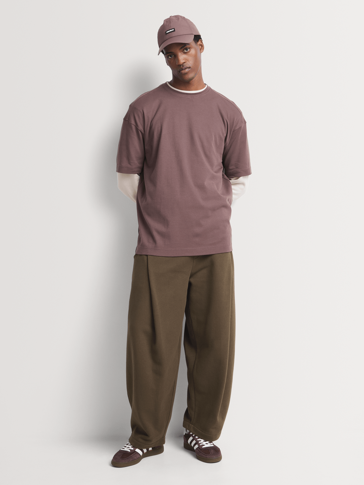 Markham Men's Crewneck Premium Cotton Pink T-Shirt | Bash