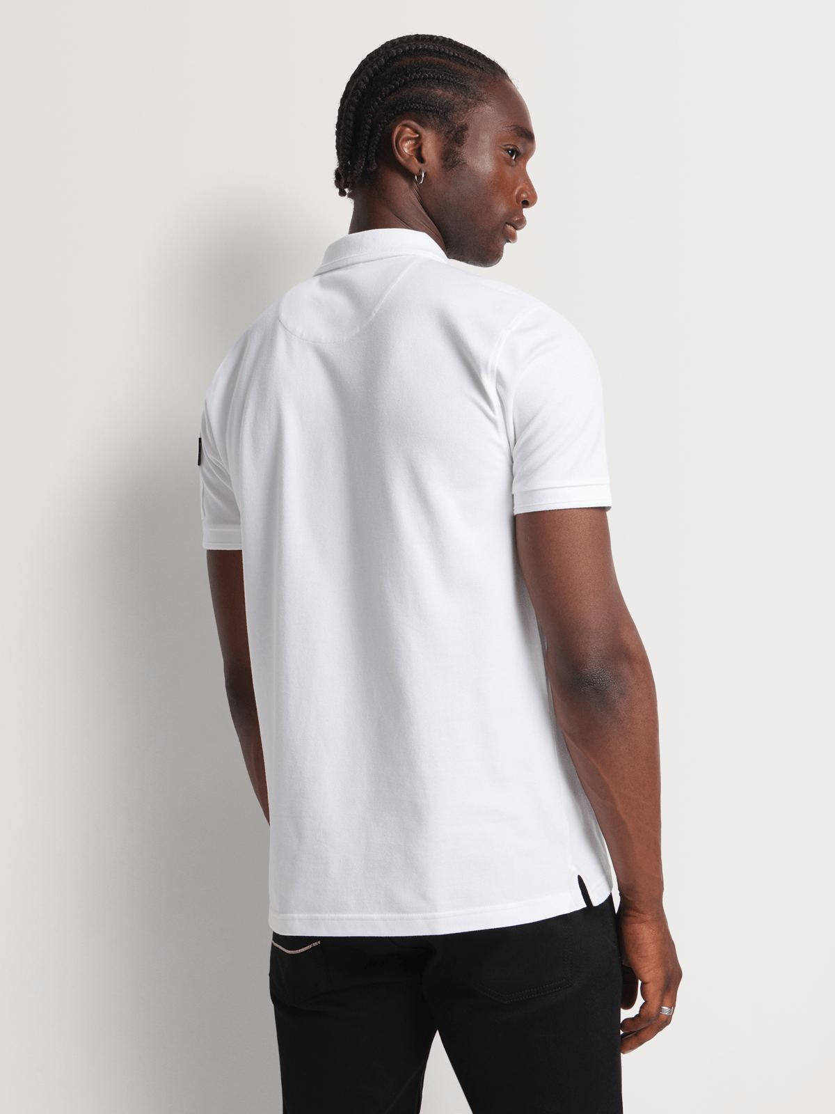 Union-DNM Men's Cotton Blend White Polo | Bash