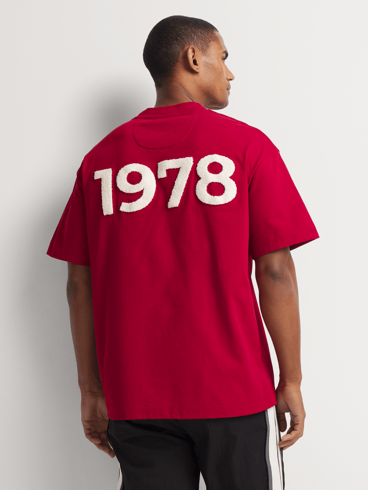 Fabiani Men's Red Towelling Logo T-shirt | Bash