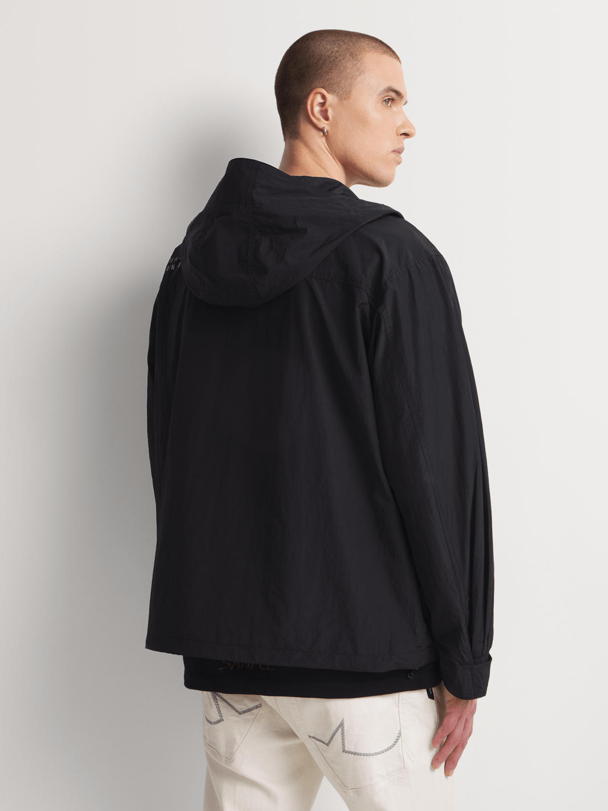 Union-DNM Men's Hooded Utility Black Jacket | Bash