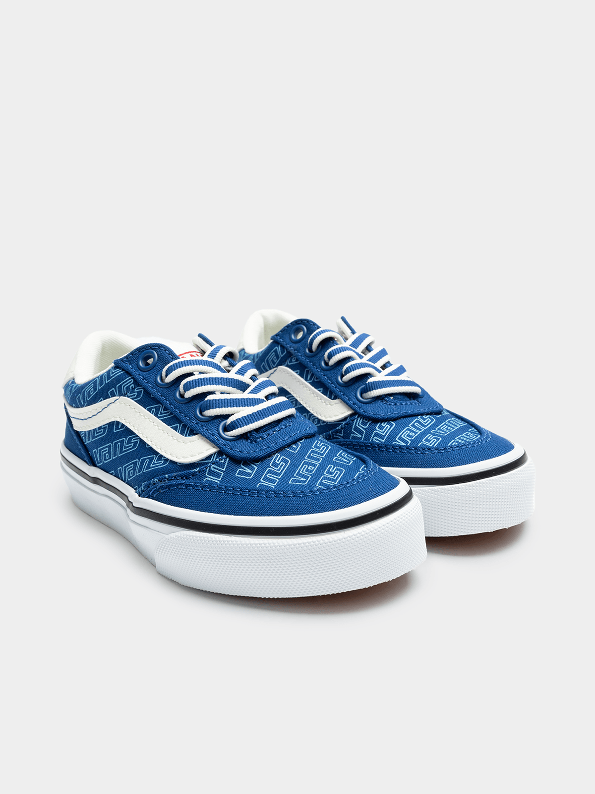 Kids Vans Brooklyn LS Blue/White Sneaker | Bash