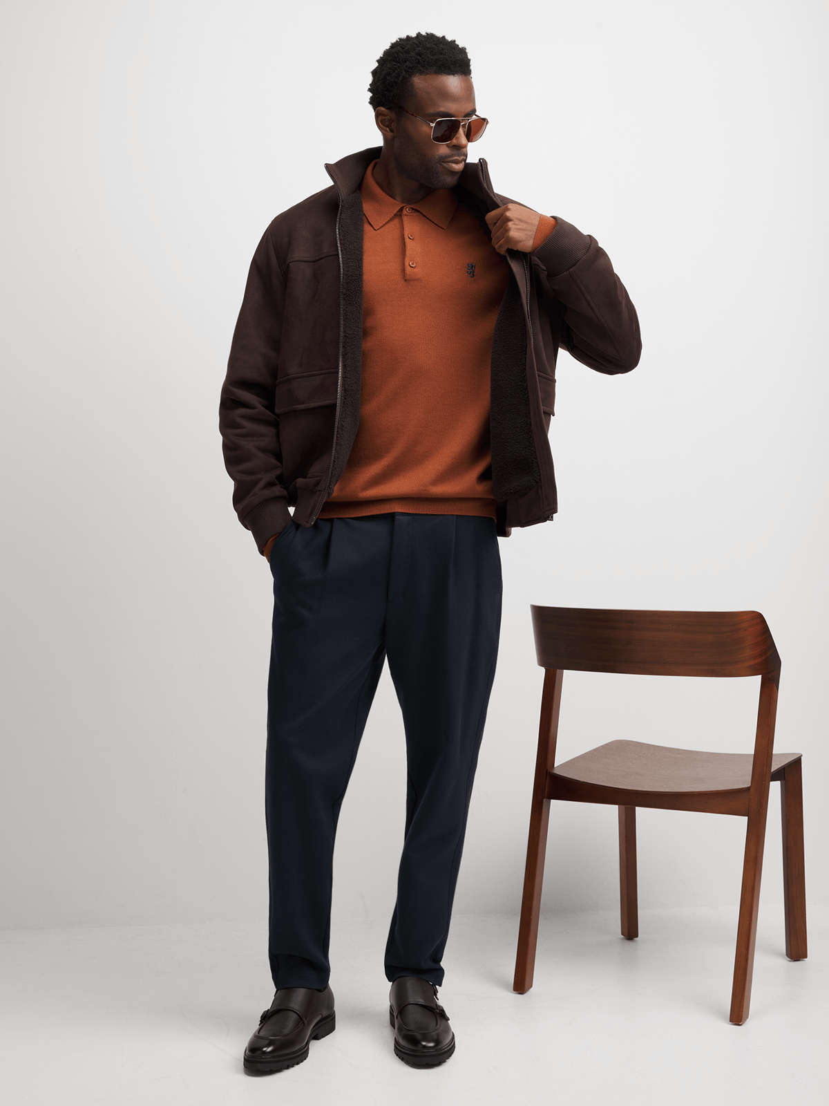 Men's Pringle Red Gary L/S Merino Golfer | Bash