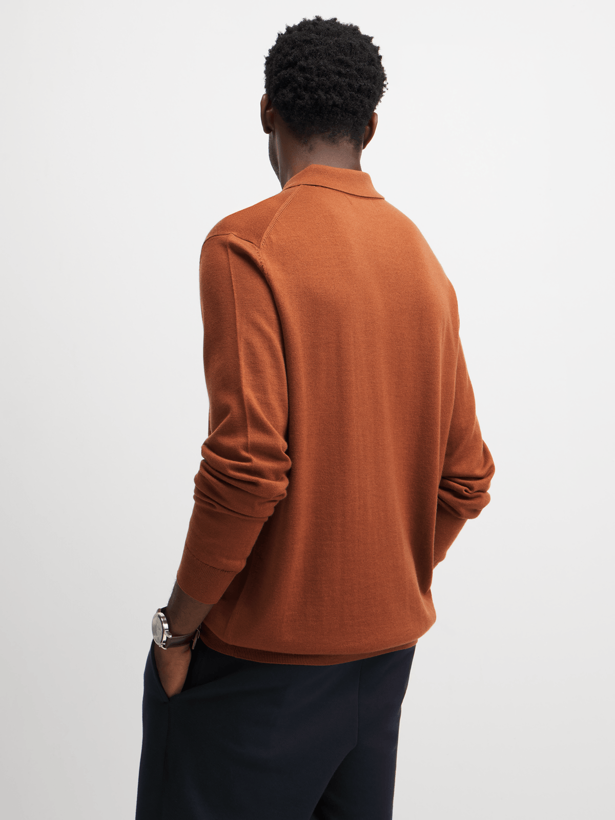 Men's Pringle Red Gary L/S Merino Golfer | Bash
