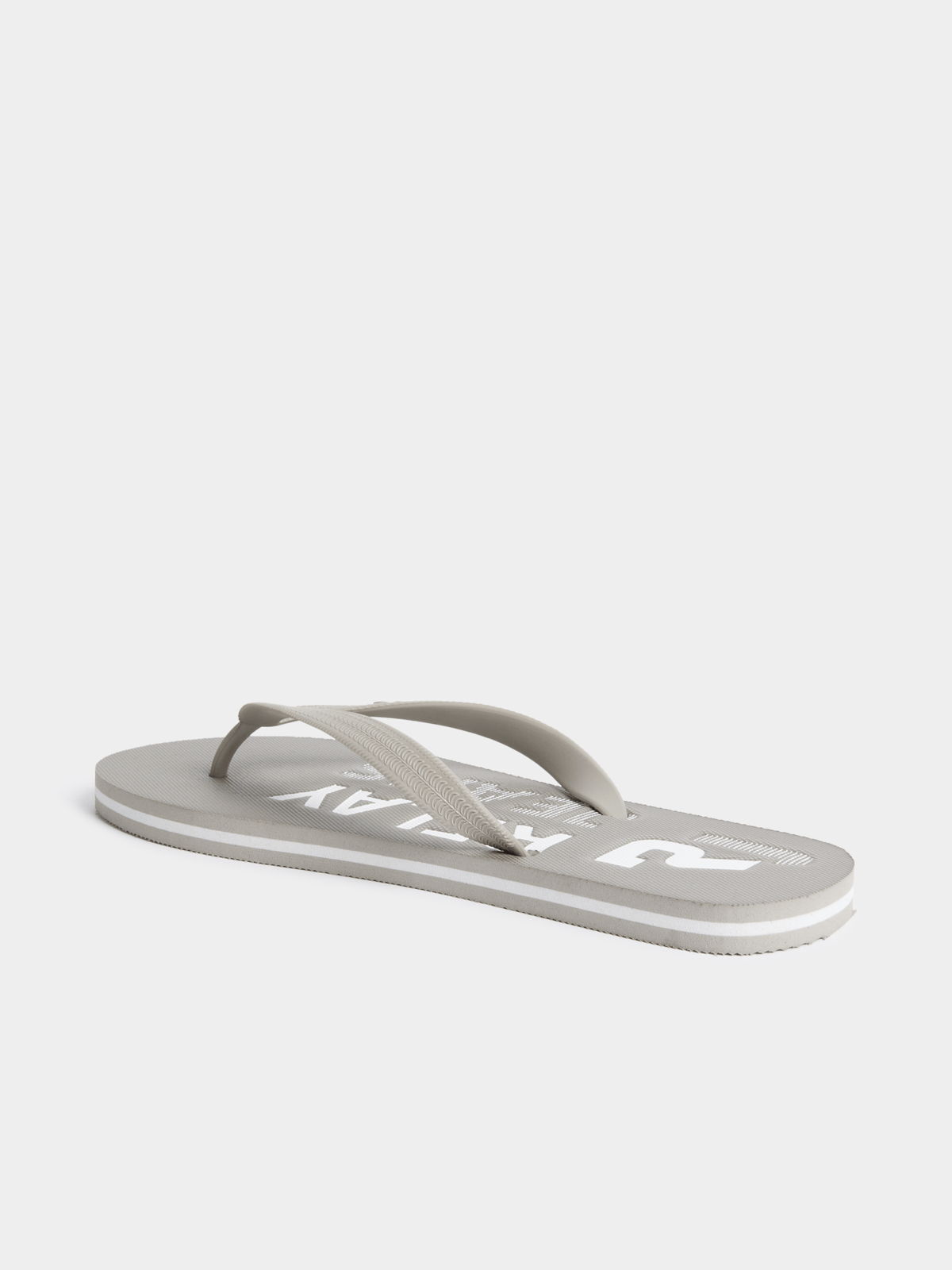 Relay Jeans Men's Grey/White Flip Flops | Bash