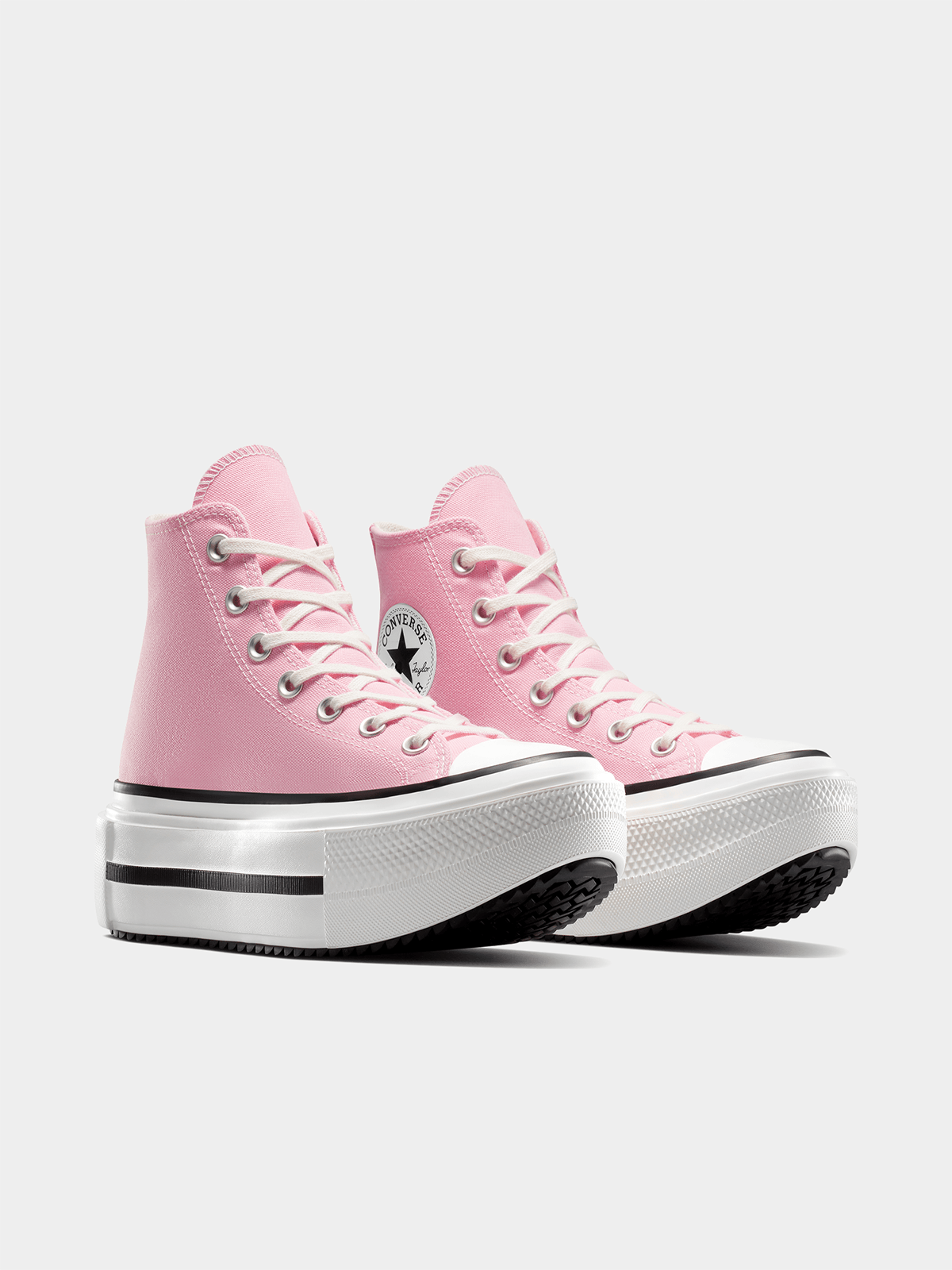 Converse Women's CTAS Lift Double Stack Pink/White Sneaker | Bash