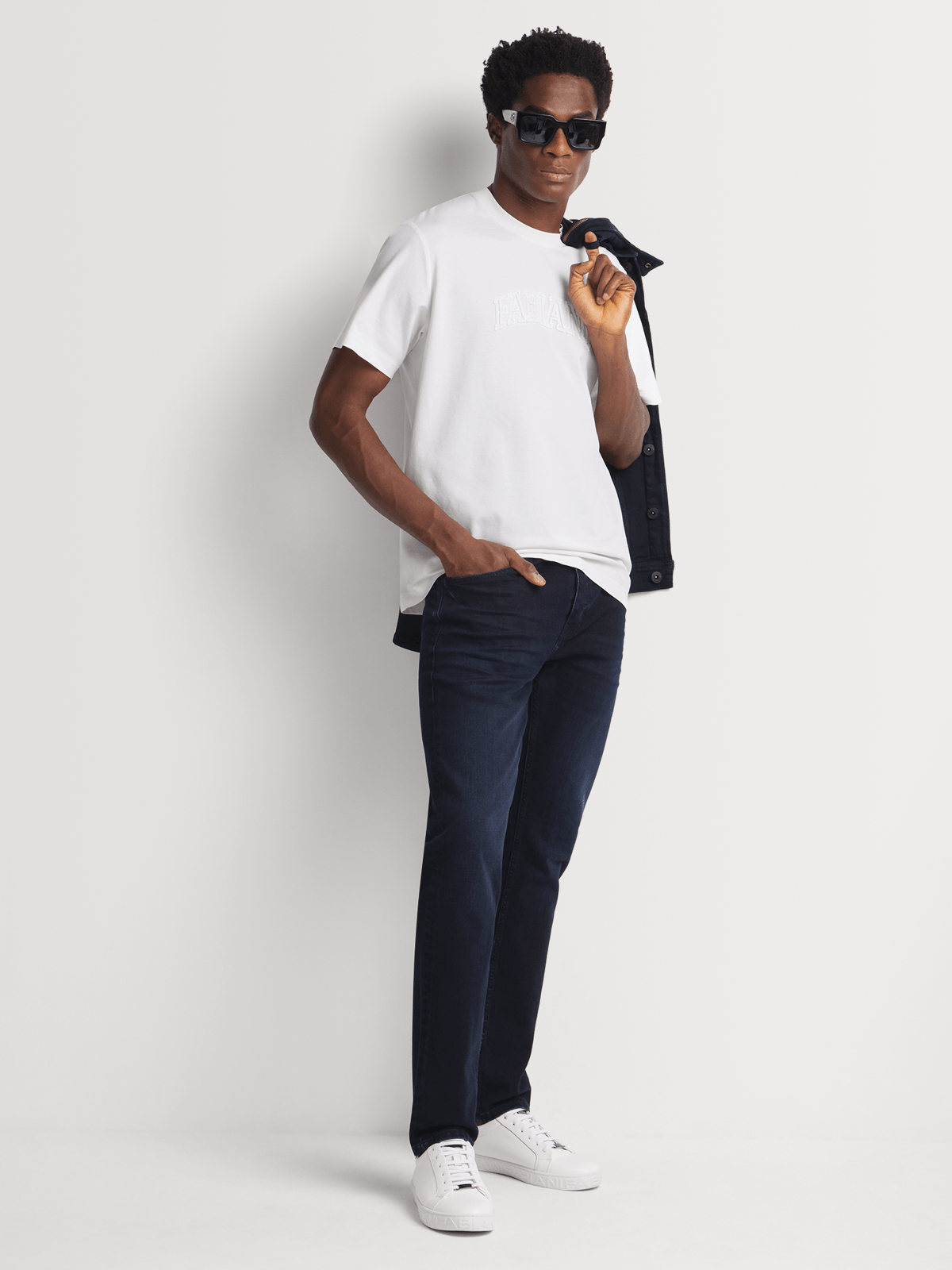 Fabiani Men's White Logo T-shirt | Bash