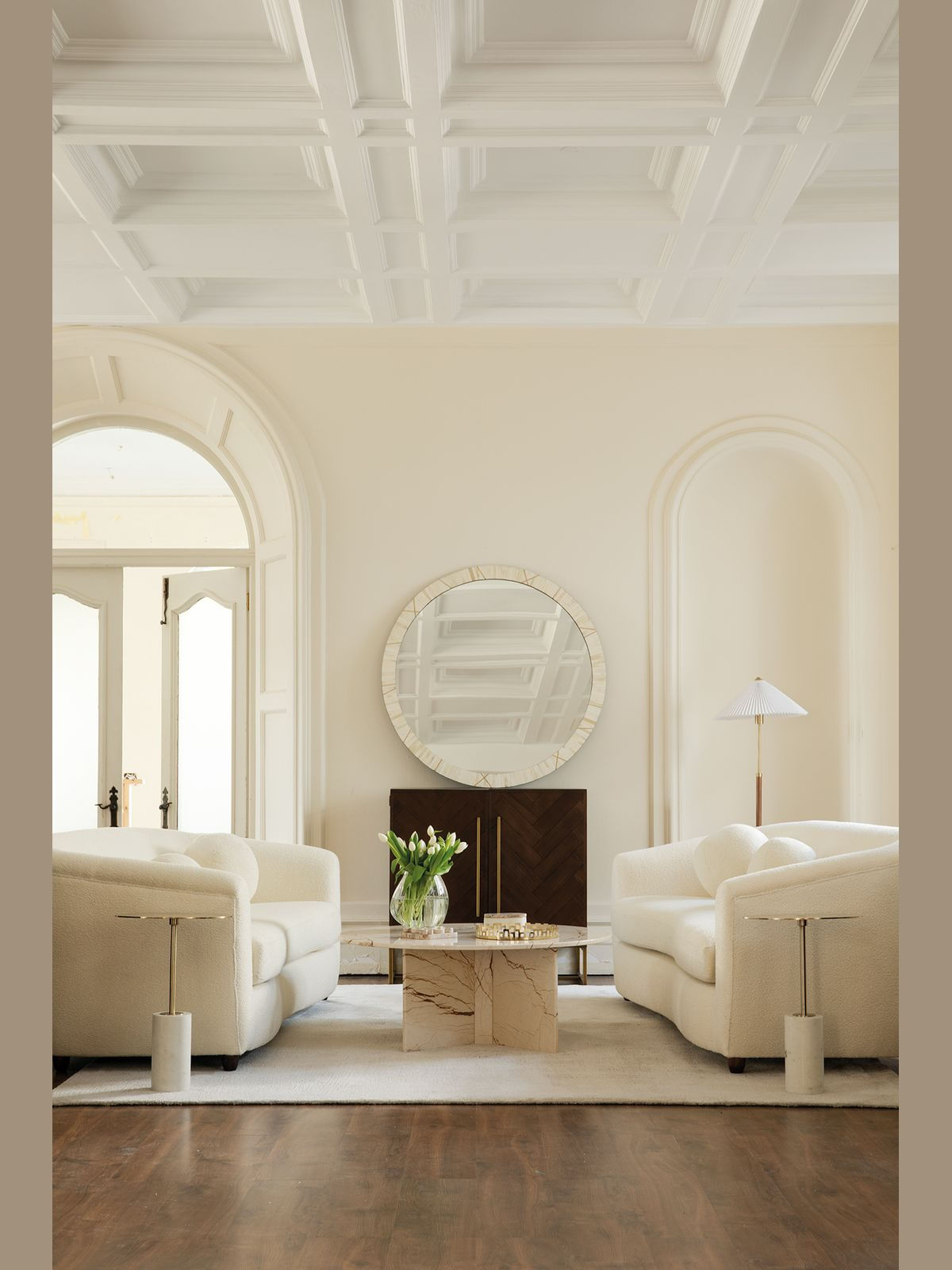 Ellis 4 Seater Couch LuxGuard Boucle Snowdown Nougat | Bash