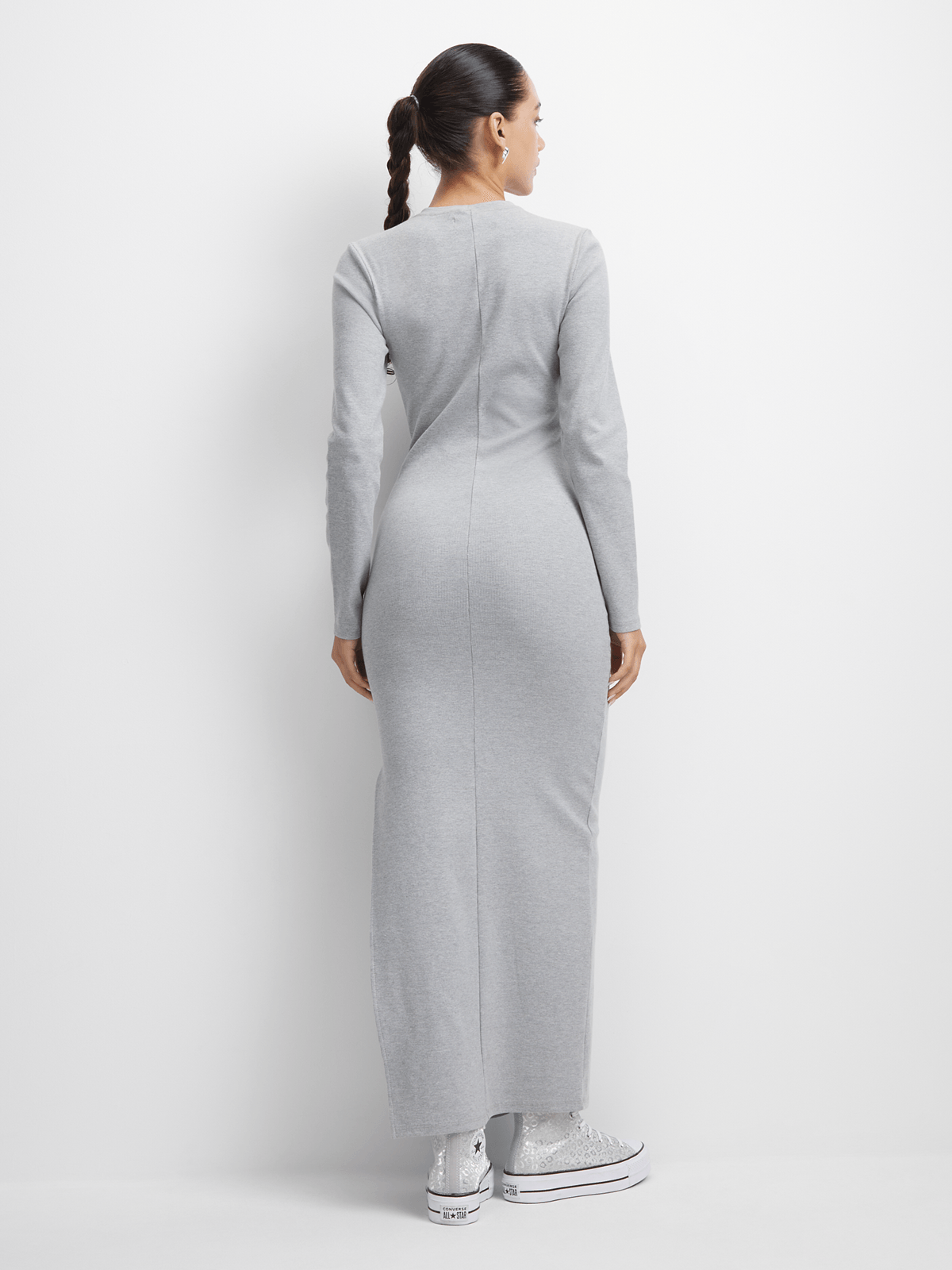 Redbat Classics Women's Grey Melange Maxi Dress | Bash