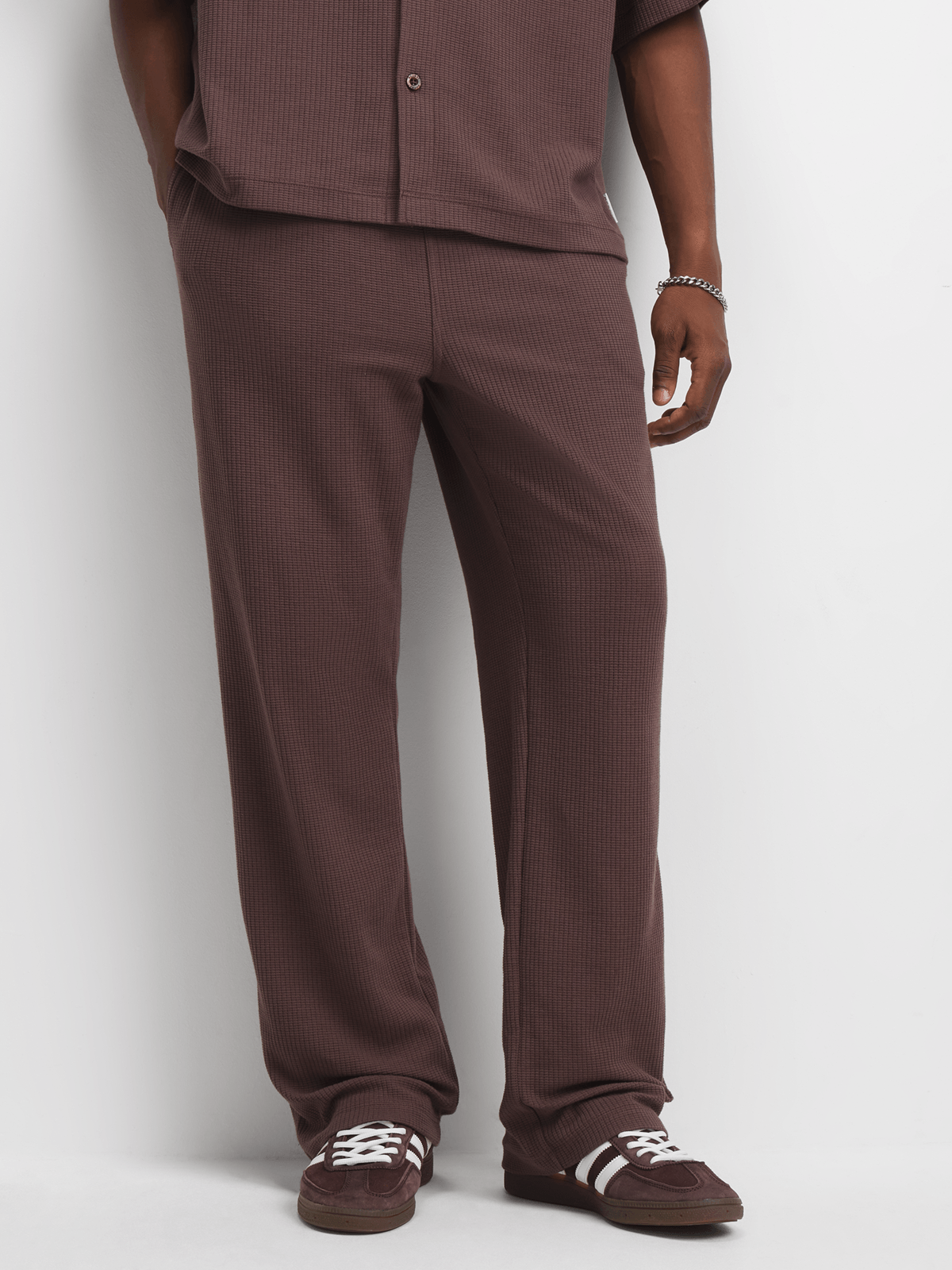 Redbat Classics Men's Brown Waffle Jogger | Bash