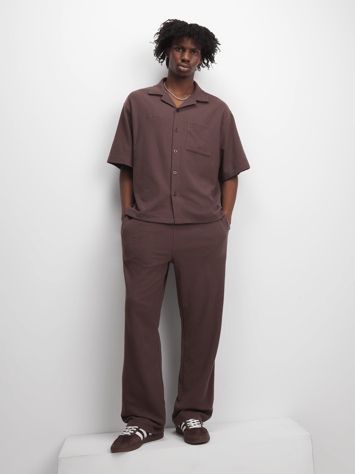 Redbat Classics Men's Brown Waffle Jogger | Bash