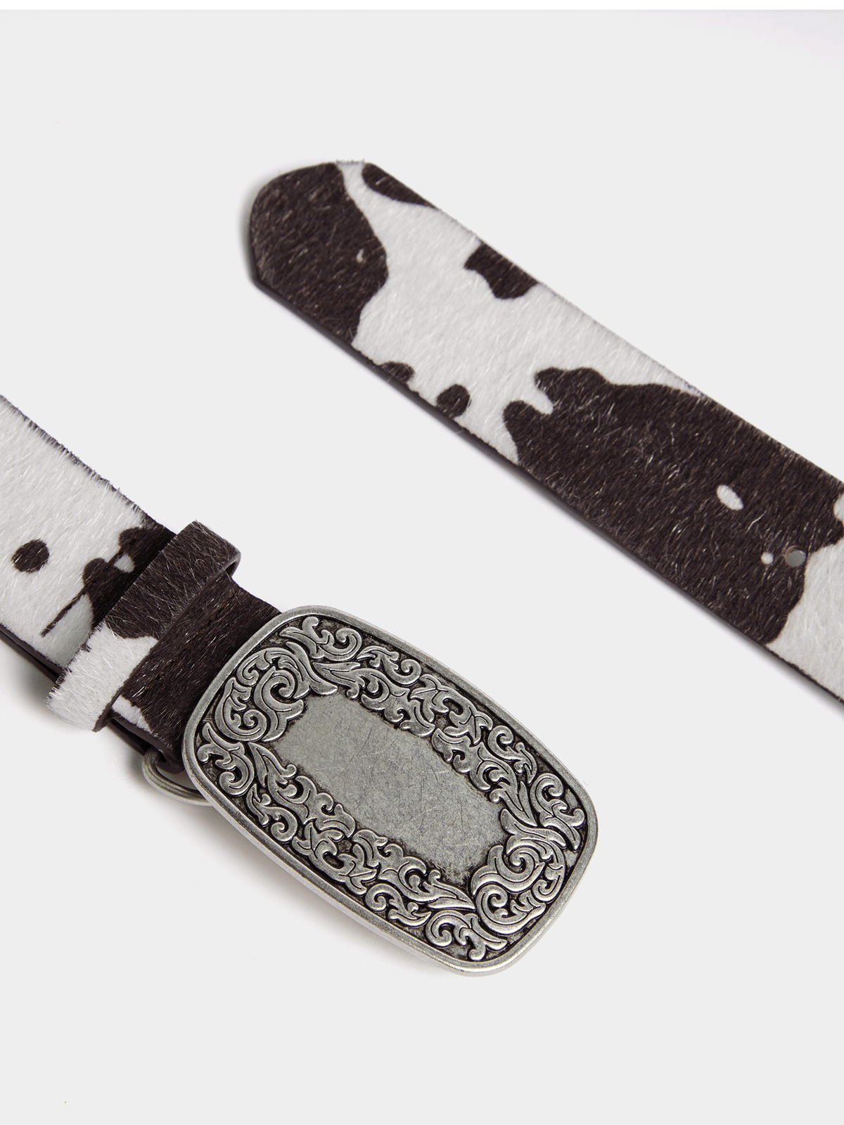 The FIX Women's Brown Cow Print Belt | Bash