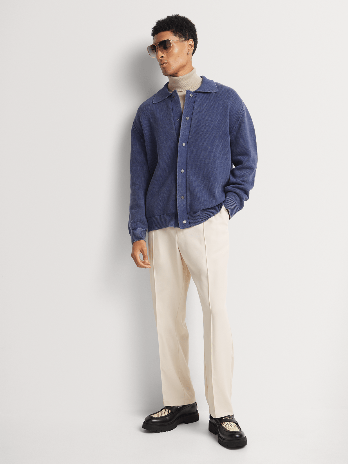 Markham Men's Smart Upstyled Cream Jogger | Bash