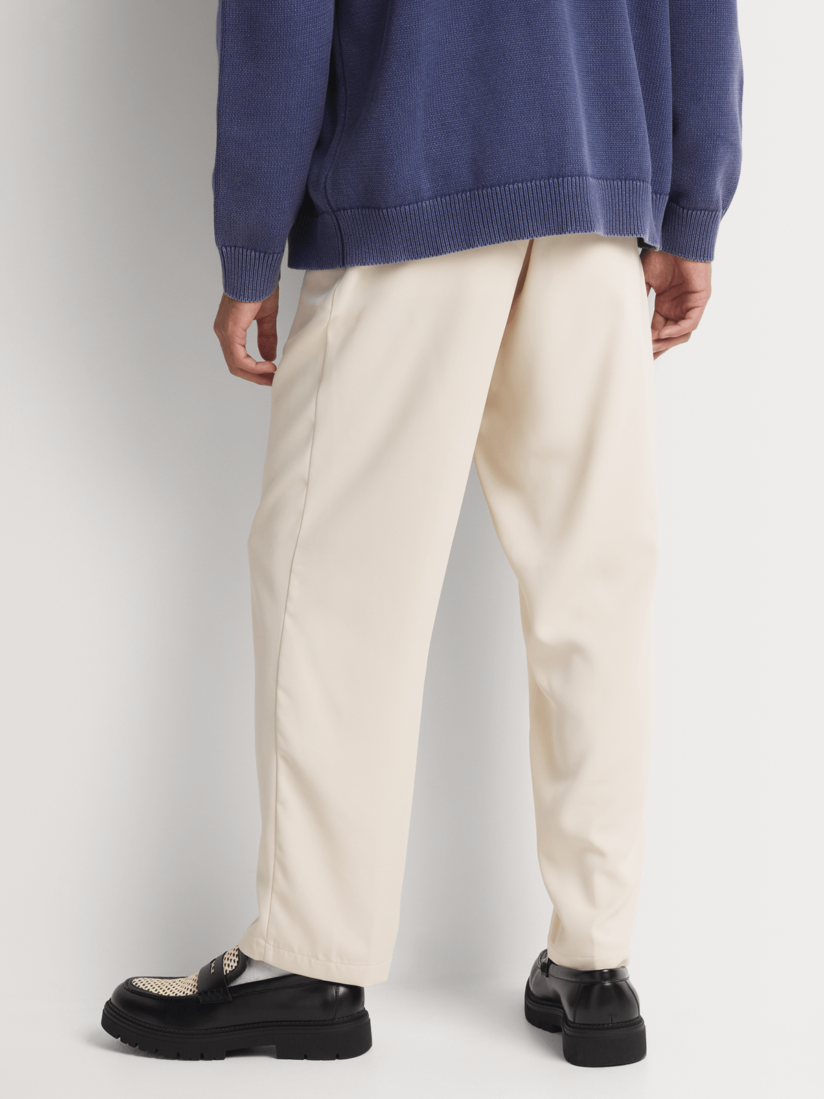 Markham Men's Smart Upstyled Cream Jogger | Bash