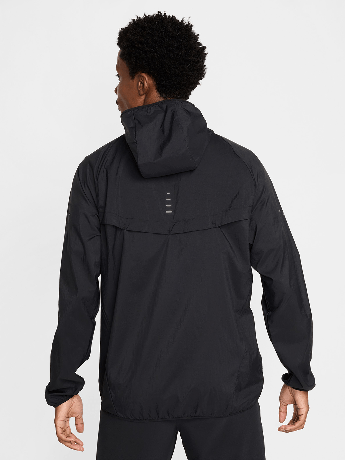 Nike Mens Stride Repel UV Black Running Jacket | Bash