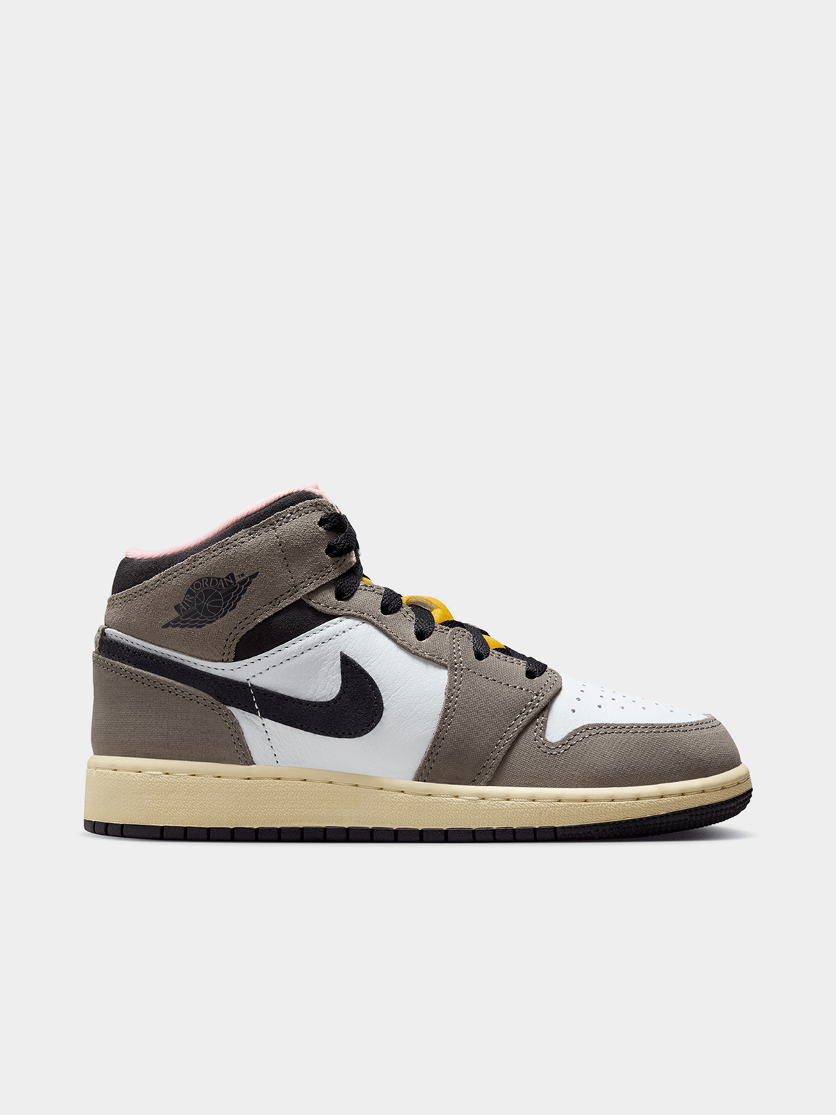 Jordan Junior 1 Mid SE Cave Stone/Oil Grey/White Sneaker | Bash