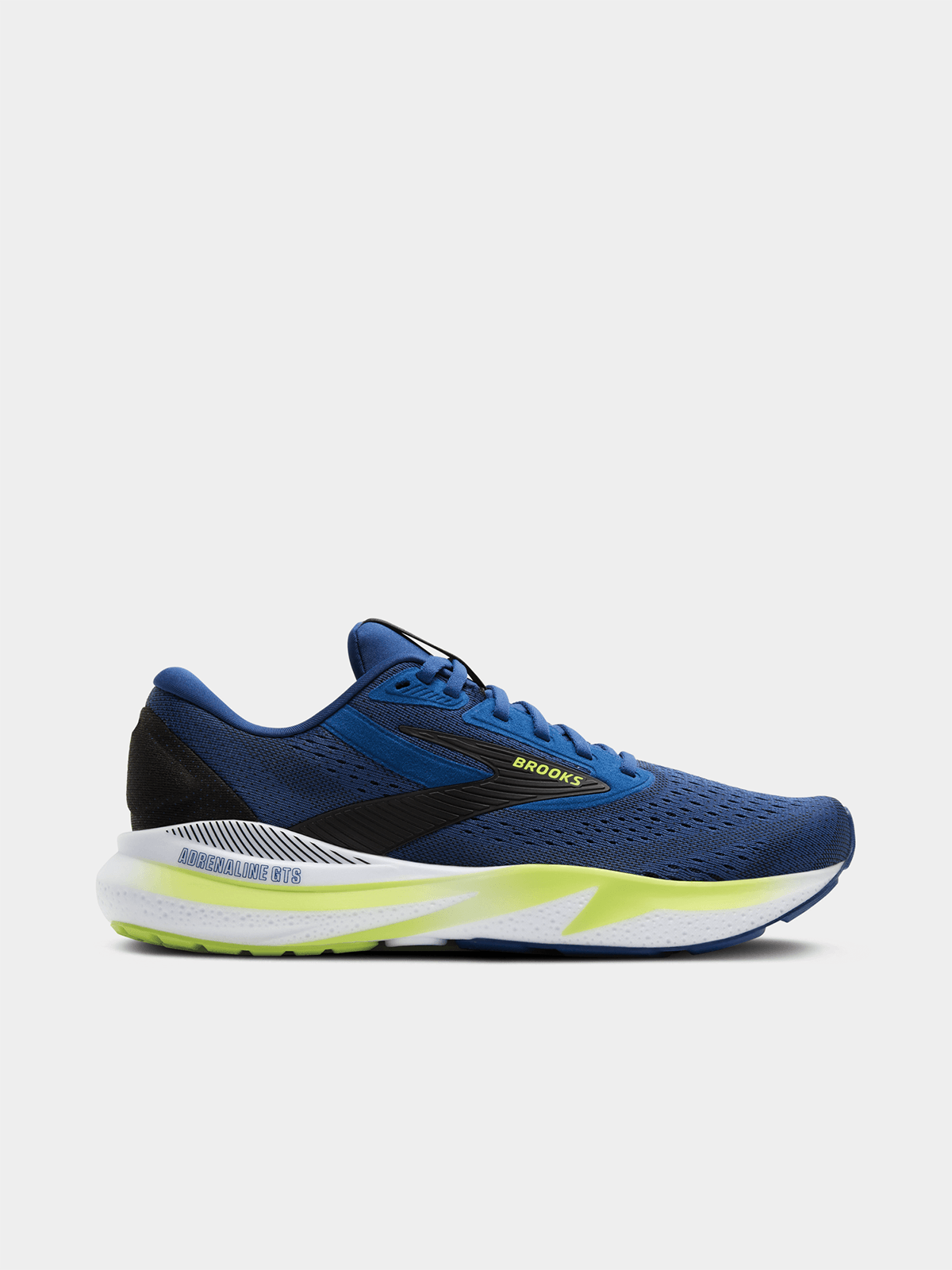 Brooks Mens Adrenaline GTS Navy/Lime Running Shoes | Bash