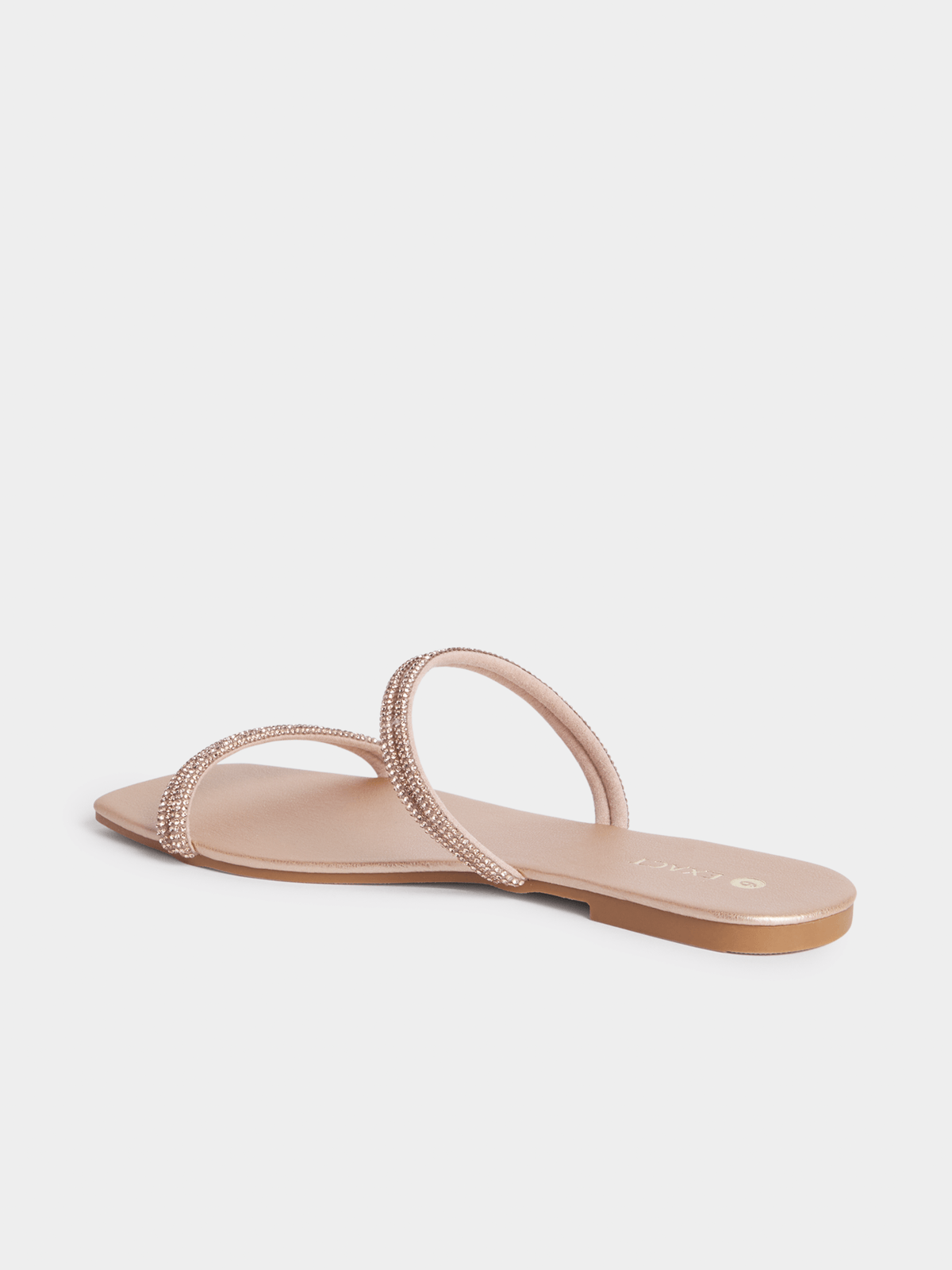 Exact Women's Rose Gold Diamante Sandals | Bash