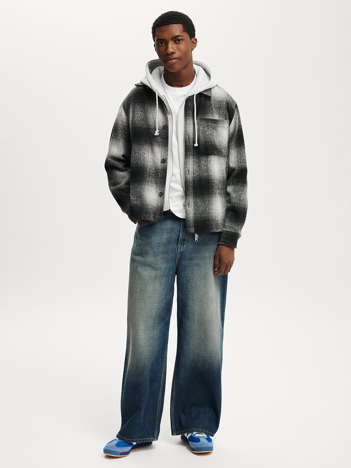 Men's Cotton On Black Boxy Overshirt | Bash