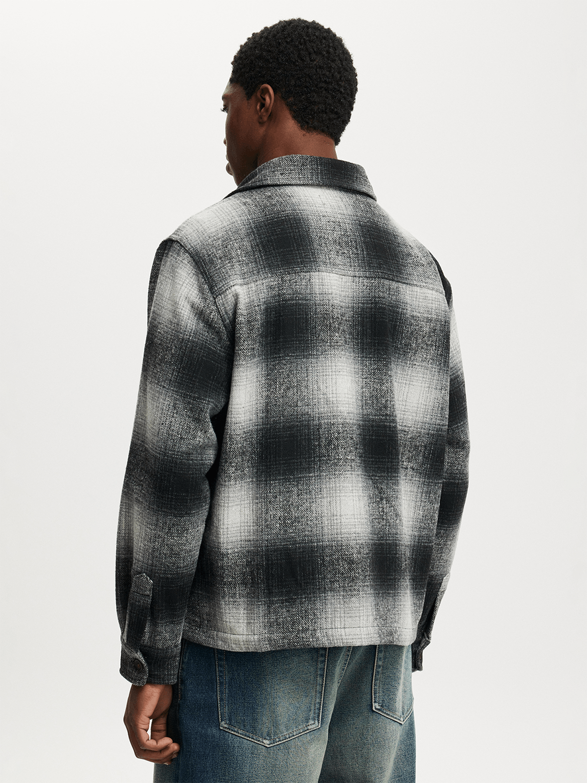 Men's Cotton On Black Boxy Overshirt | Bash