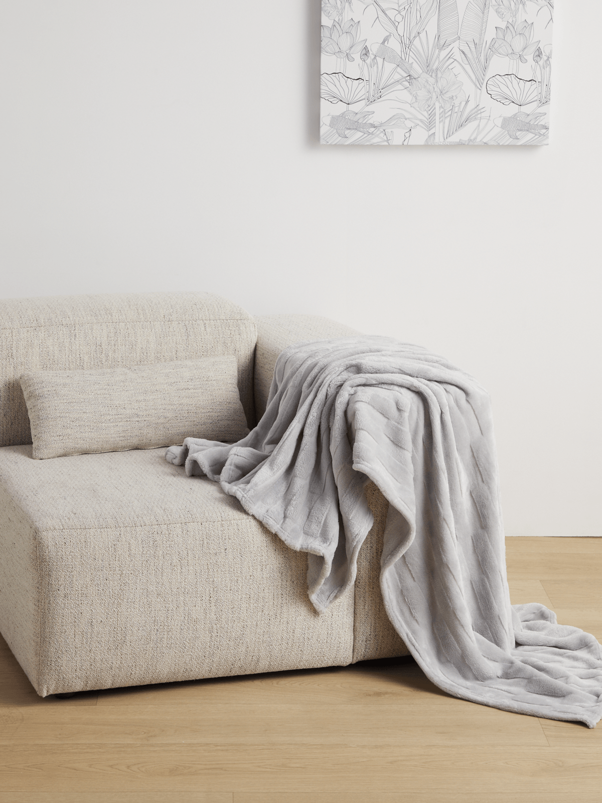 Jet Home Harbor Mist Embossed Throw | Bash