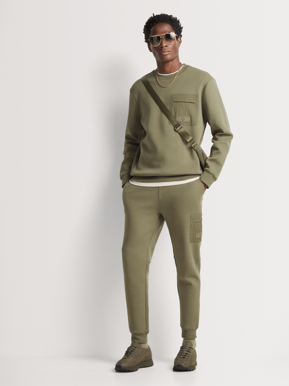 Fabiani Men's Green Fatigue Utility Sweatpants | Bash